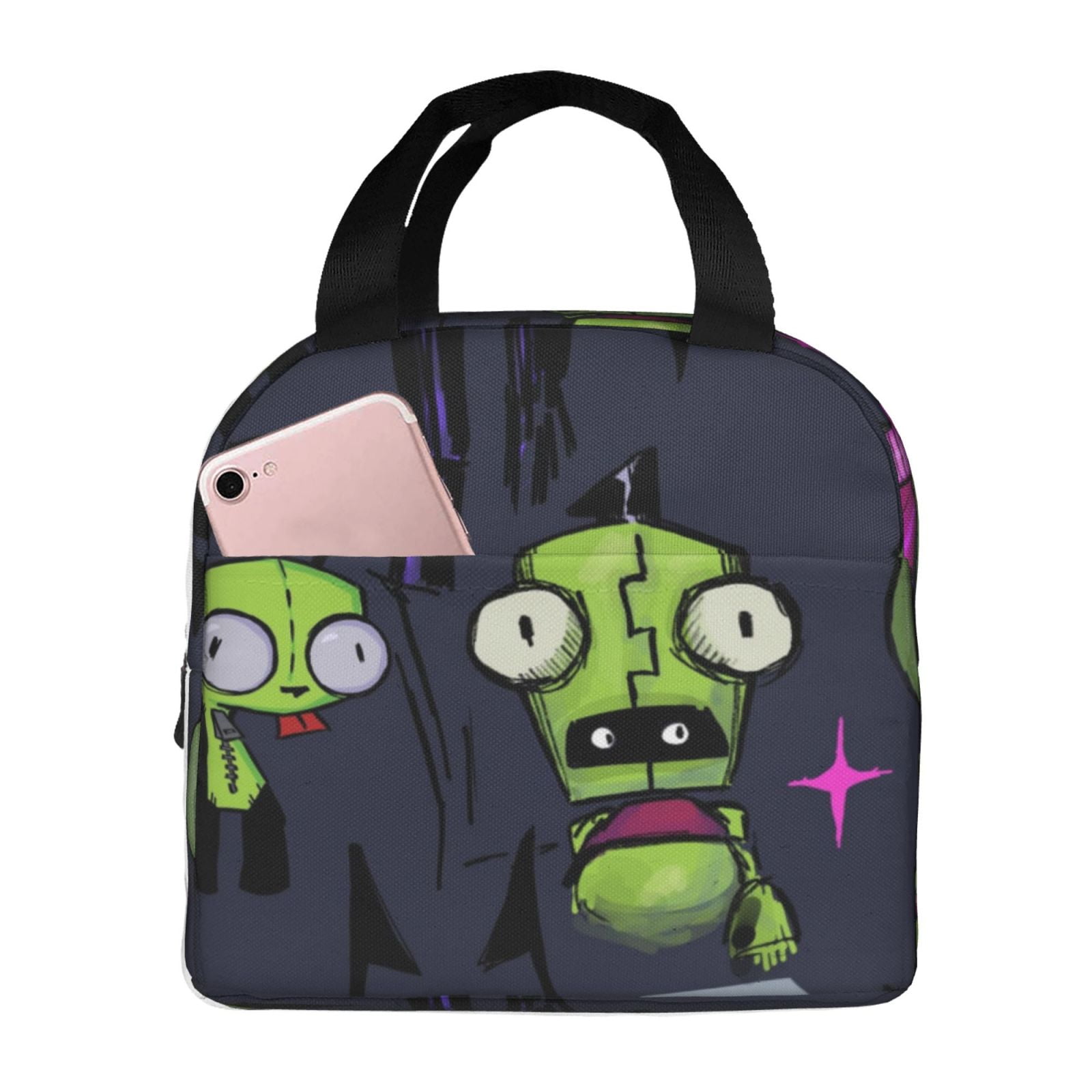 Invader Zim Lunch Bag Reusable Portable Lunch Box Insulated Thermal ...