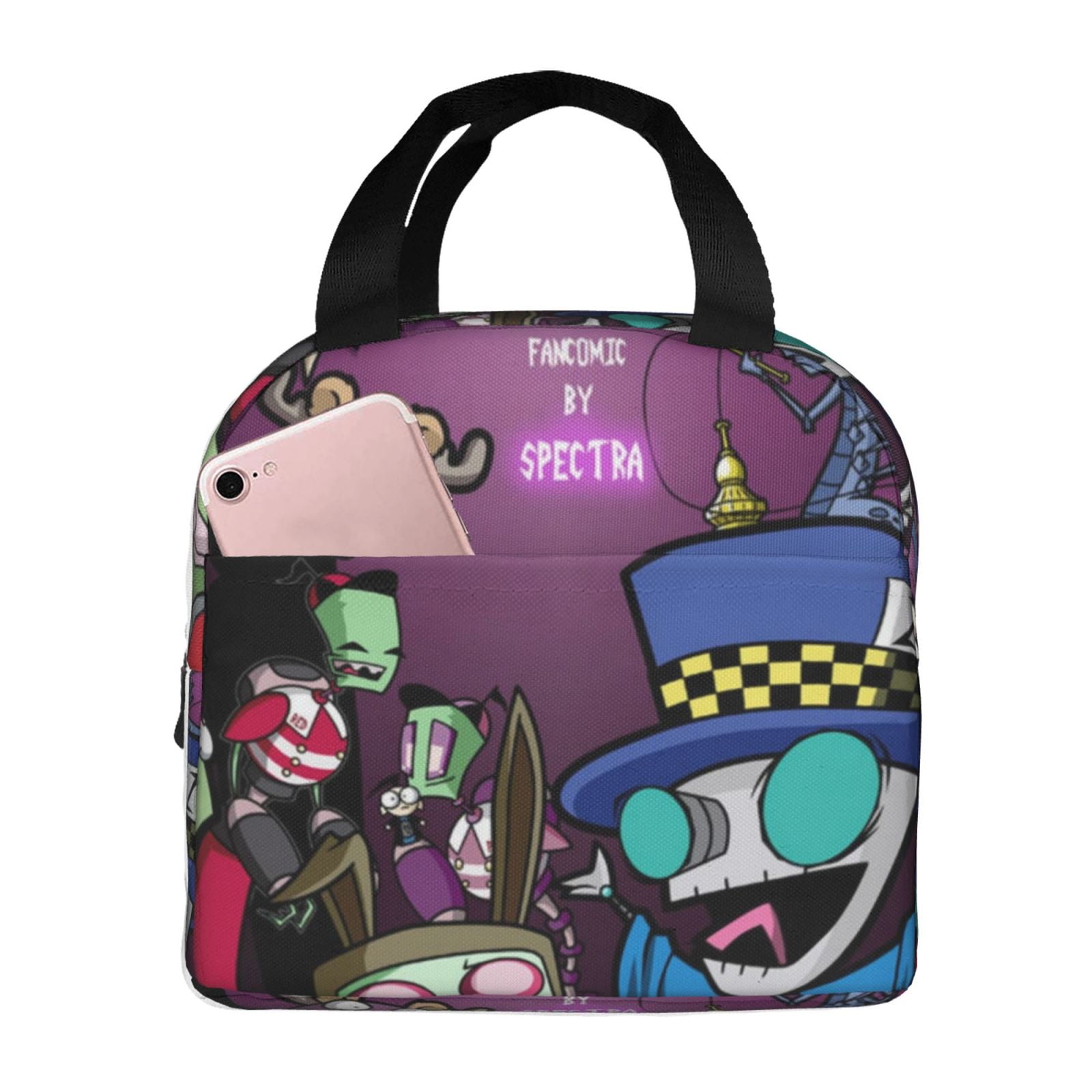 Invader Zim Lunch Bag Reusable Portable Lunch Box Insulated Thermal ...
