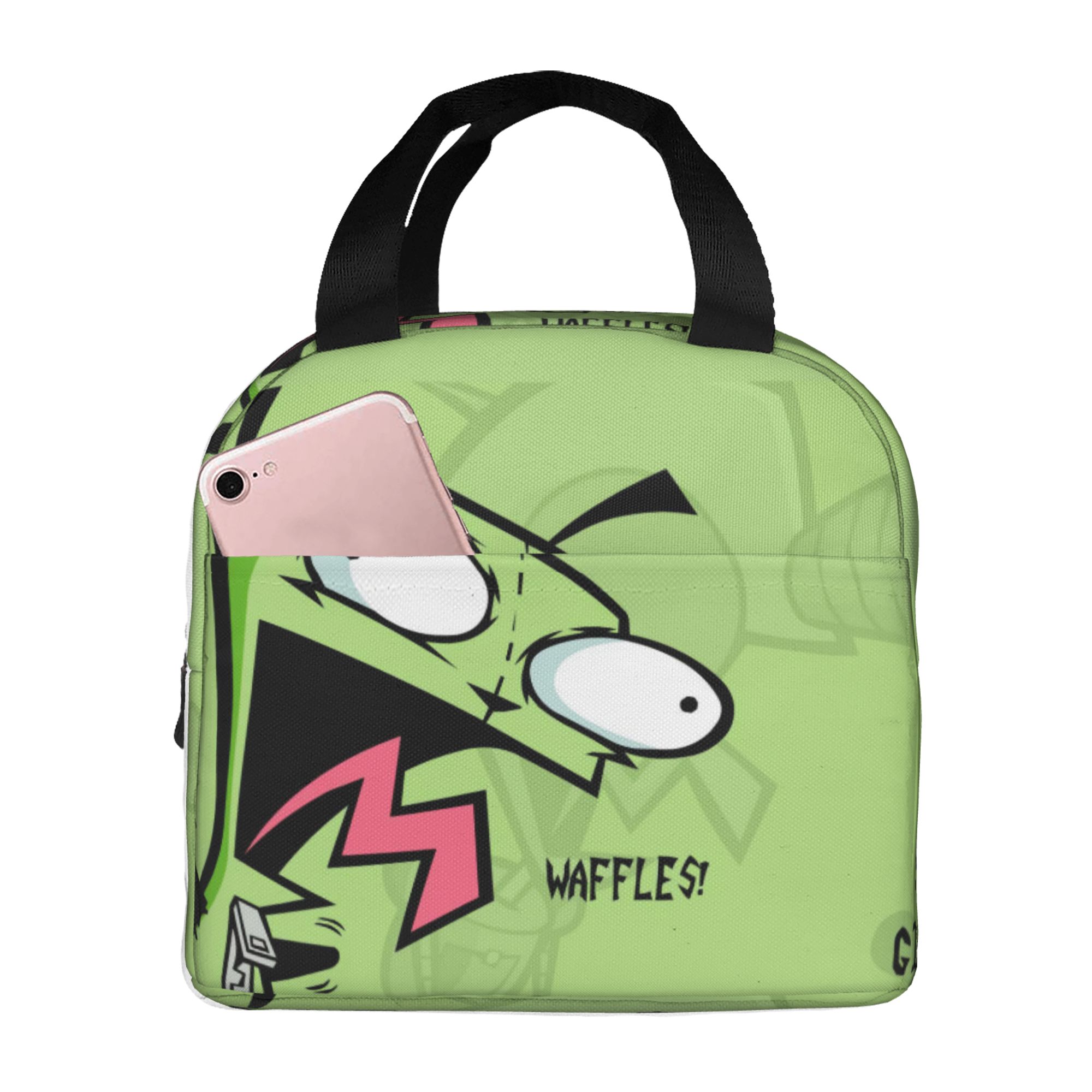 Invader Zim Lunch Bag Tote Bag Insulated Lunch Box Picnic Beach Fishing ...