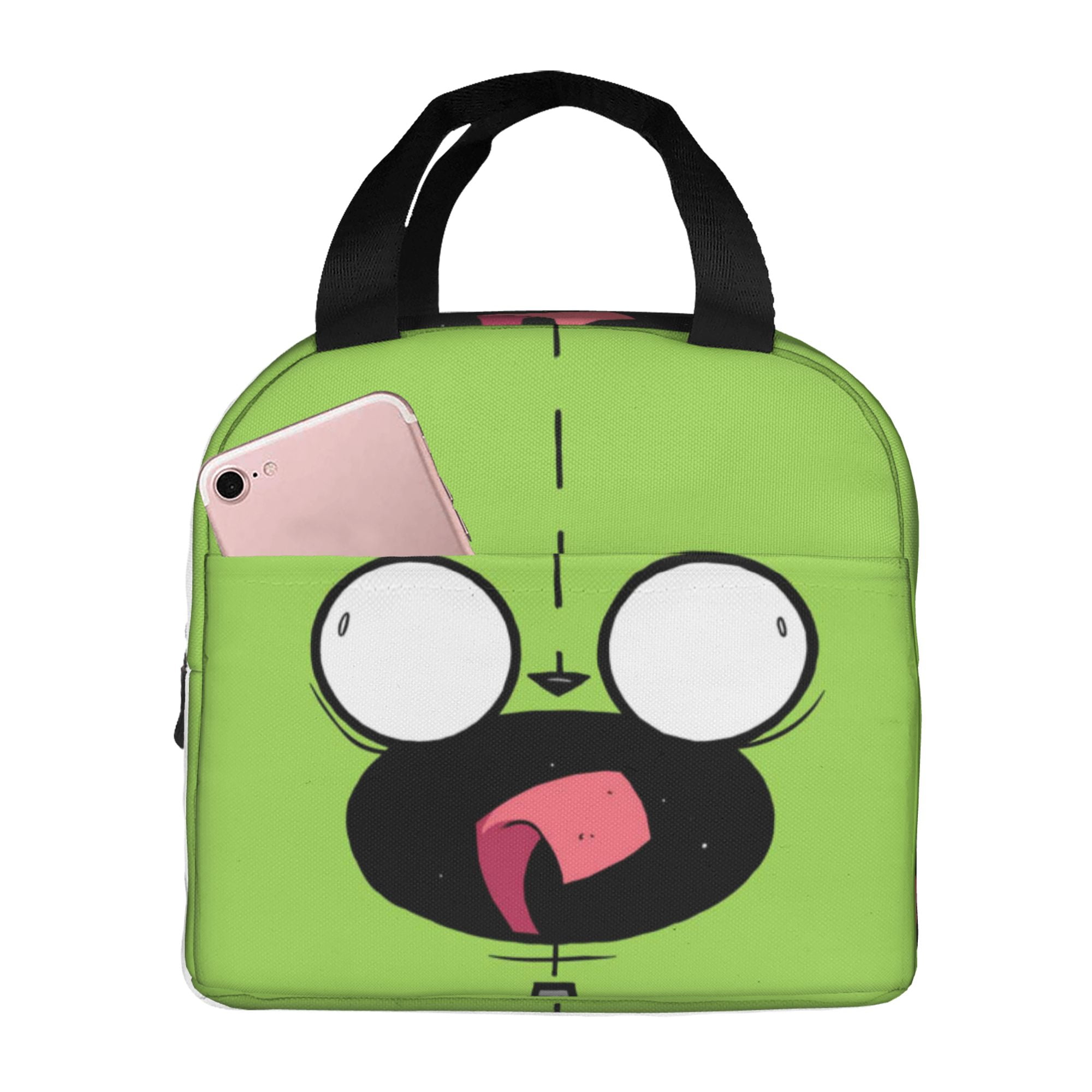 Invader Zim Lunch Bag Tote Bag Insulated Lunch Box Picnic Beach Fishing ...