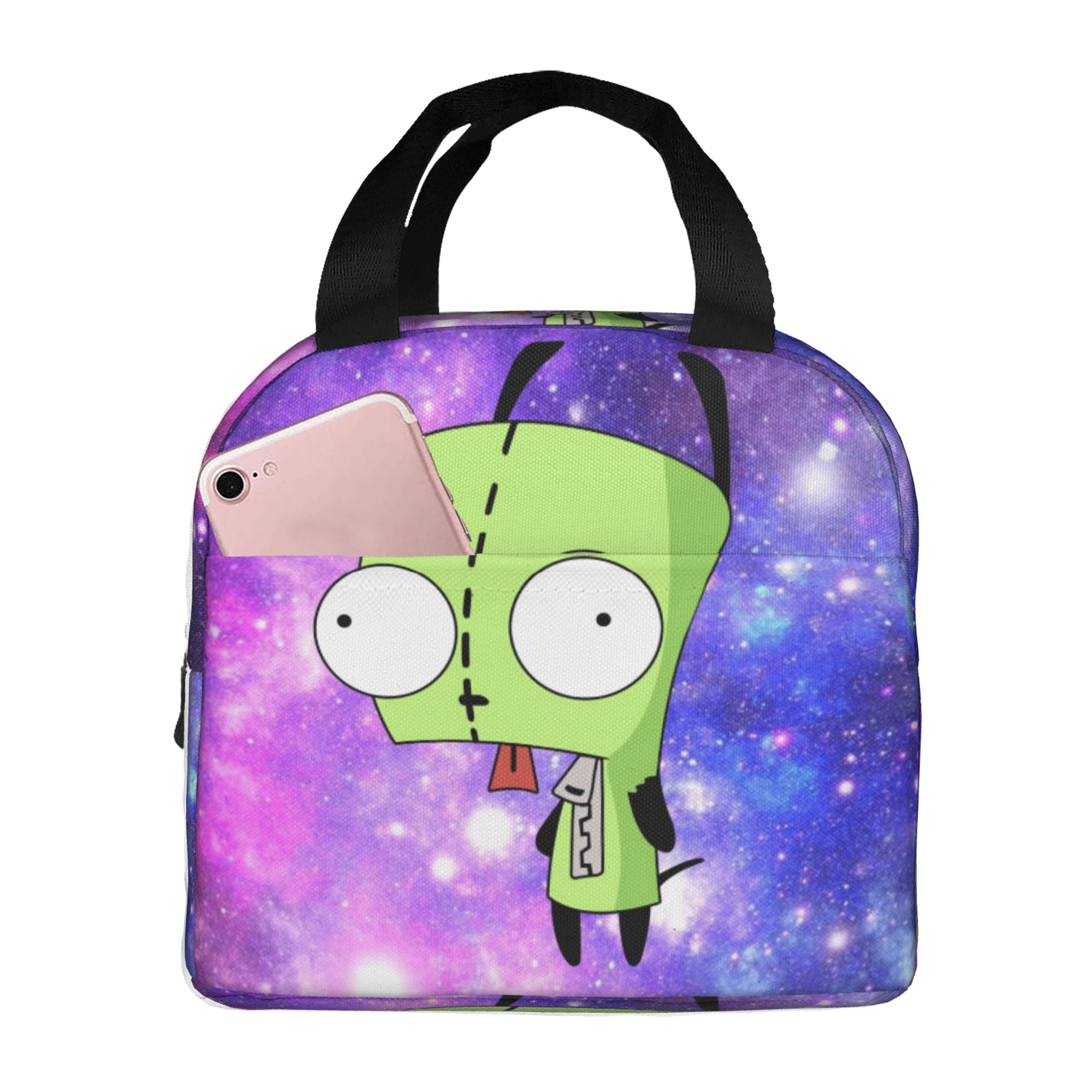 Invader Zim Lunch Bag Tote Bag Insulated Lunch Box Picnic Beach Fishing ...