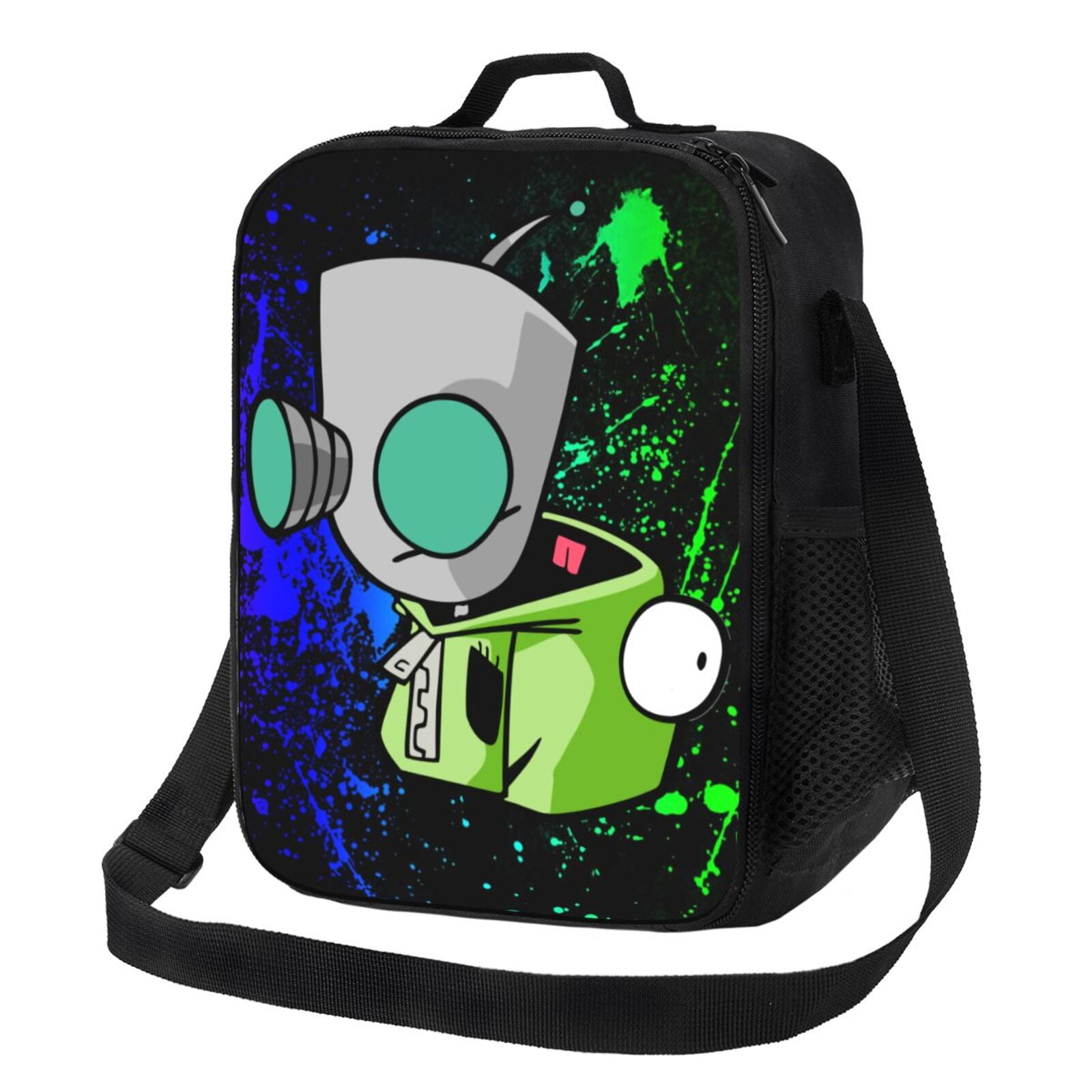 Invader Zim Lunch Bags Insulated Lunch Box Container Adjustable Cooler ...