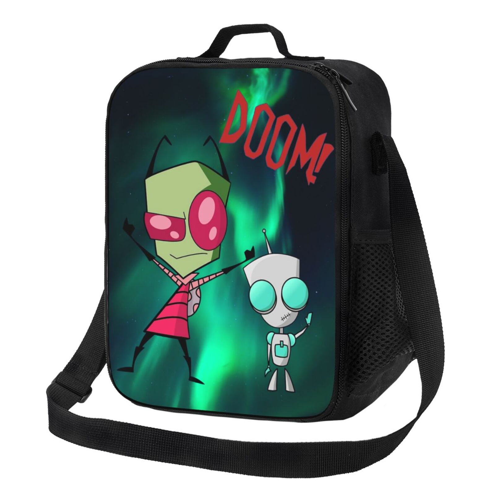 Invader Zim Lunch Bags Insulated Lunch Box Container Adjustable Cooler ...