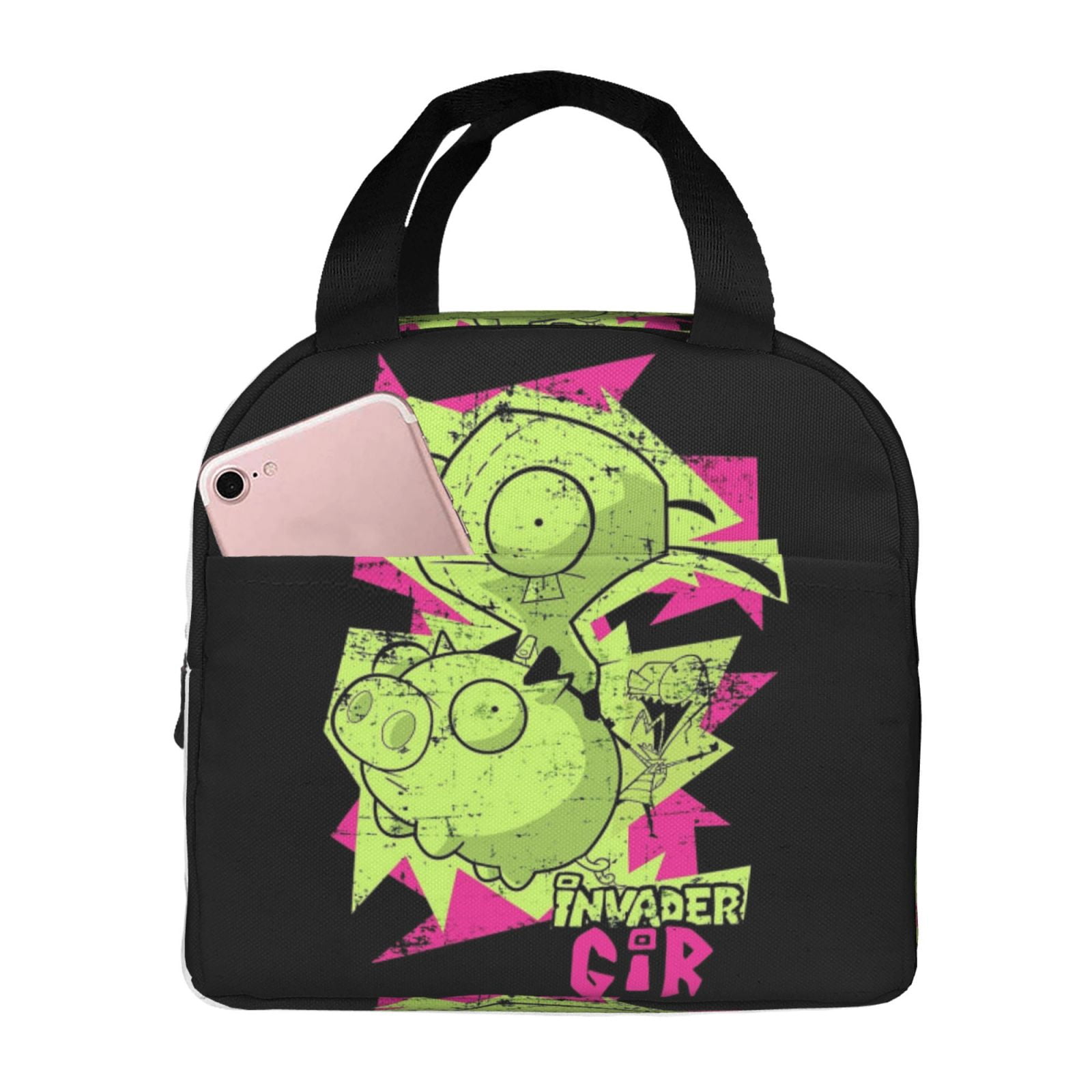 Invader Zim Lunch Bags Lunchbox Portable Tote Bag Insulated Bento Bag ...