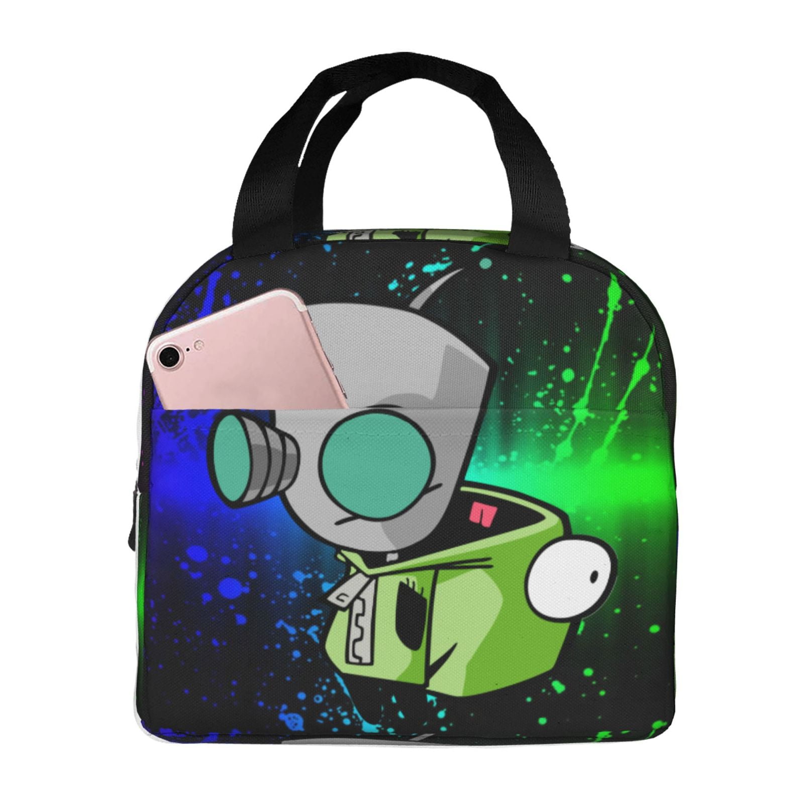 Invader Zim Lunch Bags Lunchbox Portable Tote Bag Insulated Bento Bag ...