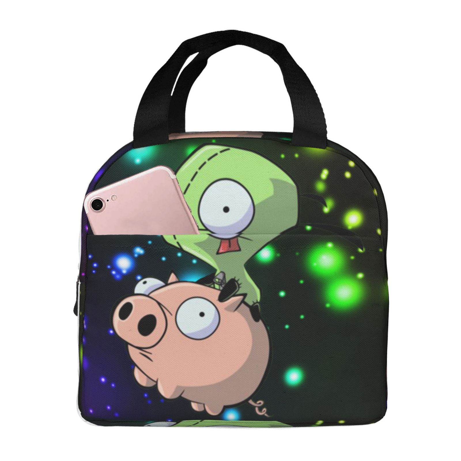 Invader Zim Lunch Bags Lunchbox Portable Tote Bag Insulated Bento Bag ...
