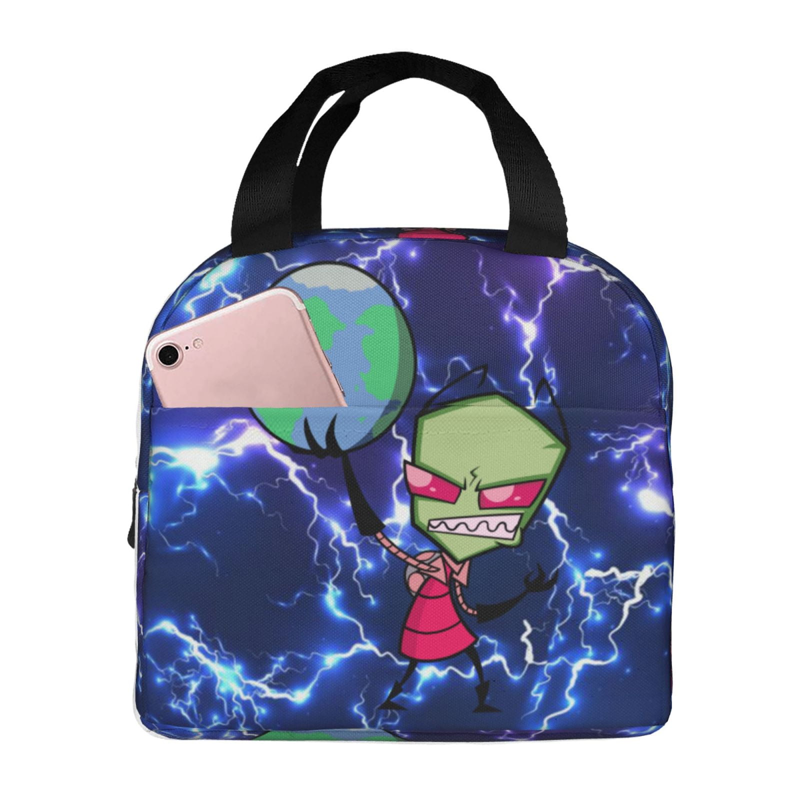 Invader Zim Lunch Bags Lunchbox Portable Tote Bag Insulated Bento Bag ...