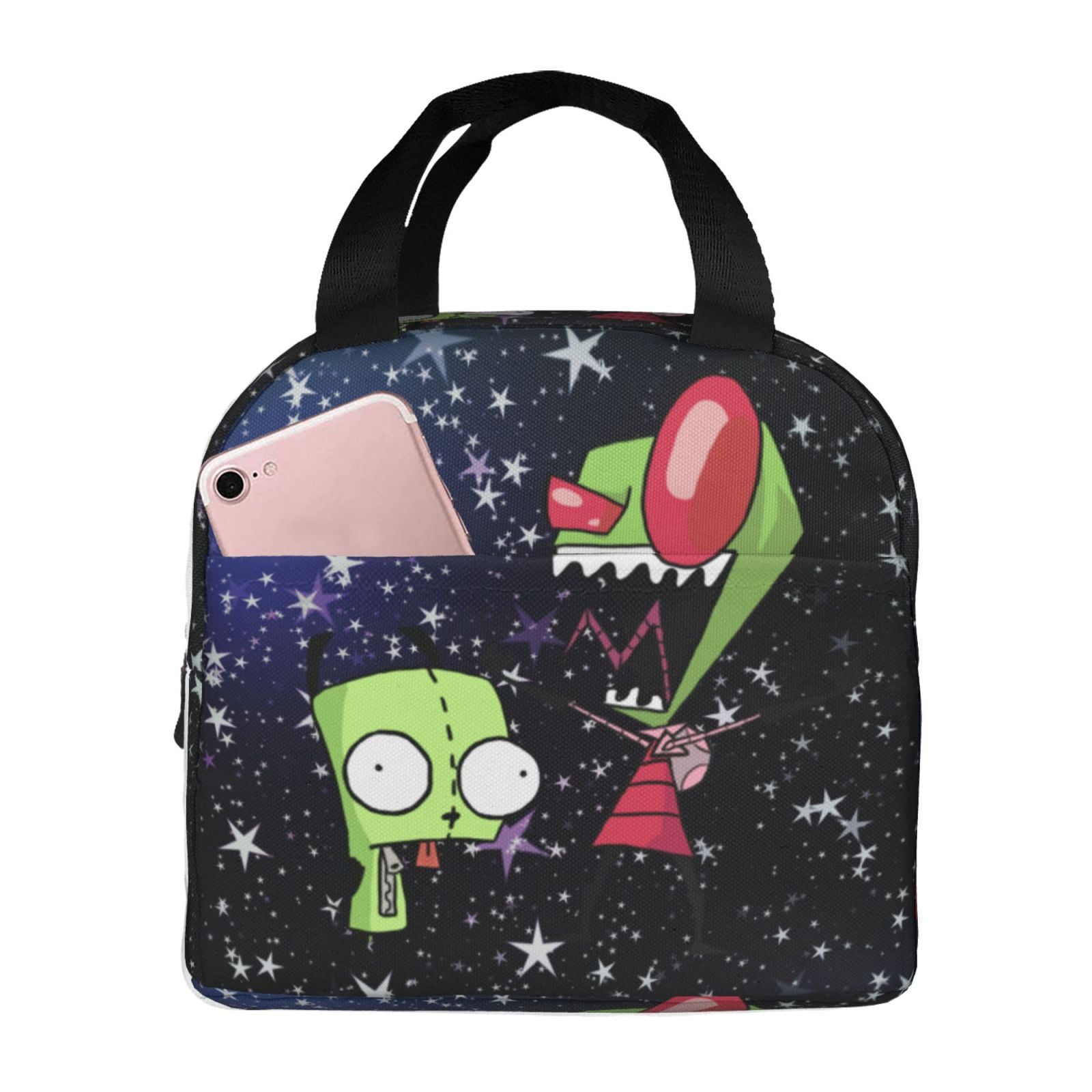 Invader Zim Lunch Bags Lunchbox Portable Tote Bag Insulated Bento Bag ...