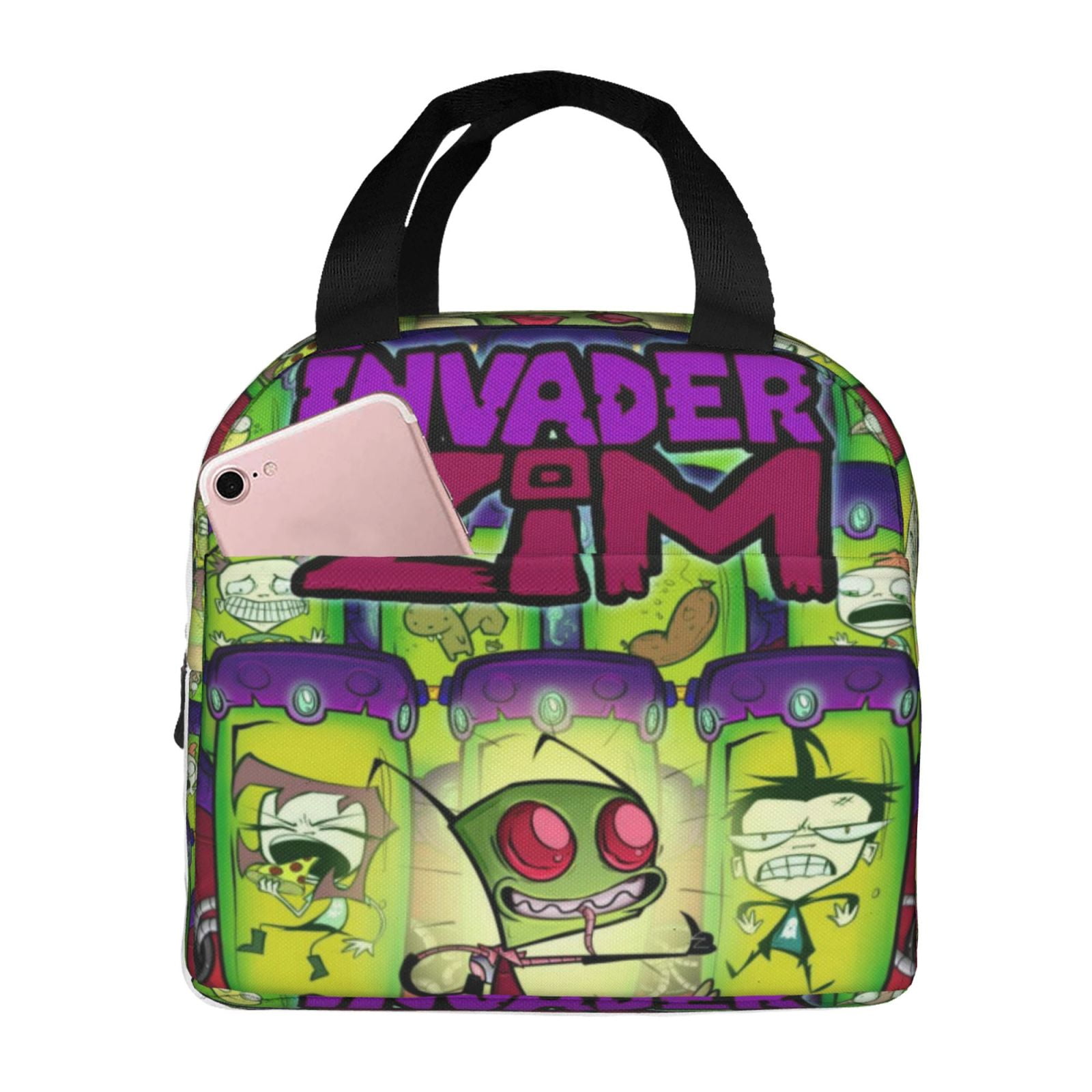 Invader Zim Lunch Box Insulated Lunch Bag Reusable Cooler Lunch Tote ...
