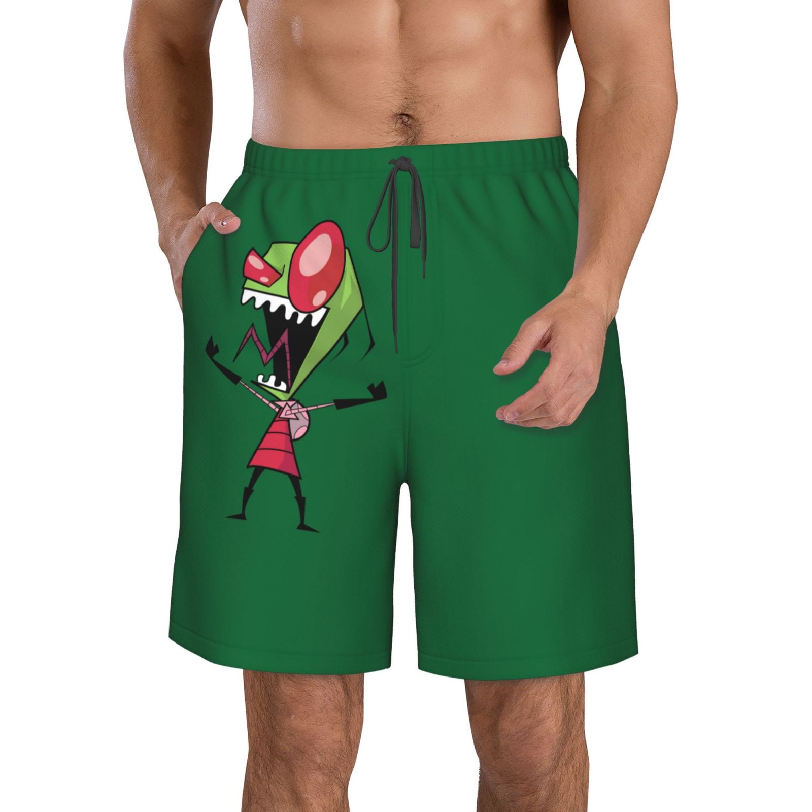 Invader Zim Men's Beach Shorts Swim Trunks Casual Quick Dry Board ...