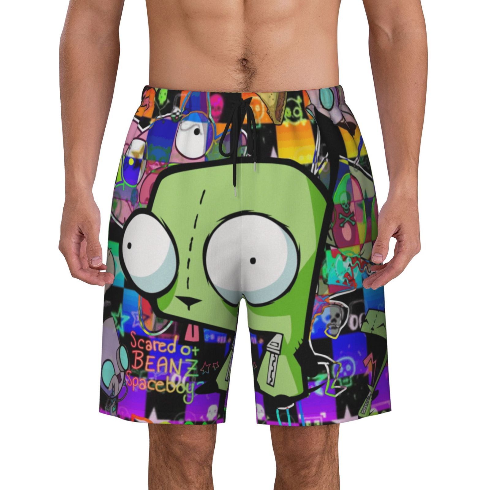 Invader Zim Men's Swim Trunks Quick Dry Board Shorts Bathing Suit ...
