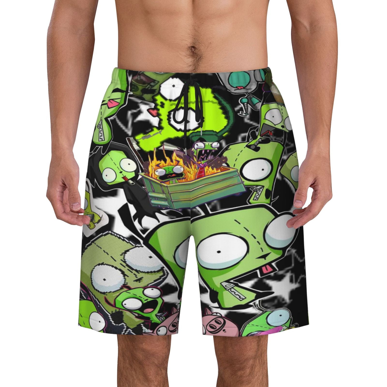 Invader Zim Men's Swim Trunks Quick Dry Board Shorts Bathing Suit ...