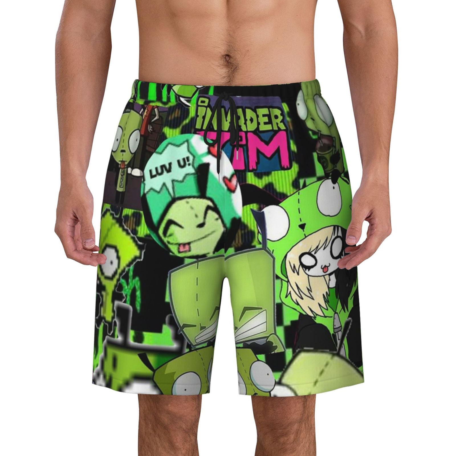 Invader Zim Men's Swim Trunks Quick Dry Board Shorts Bathing Suit ...