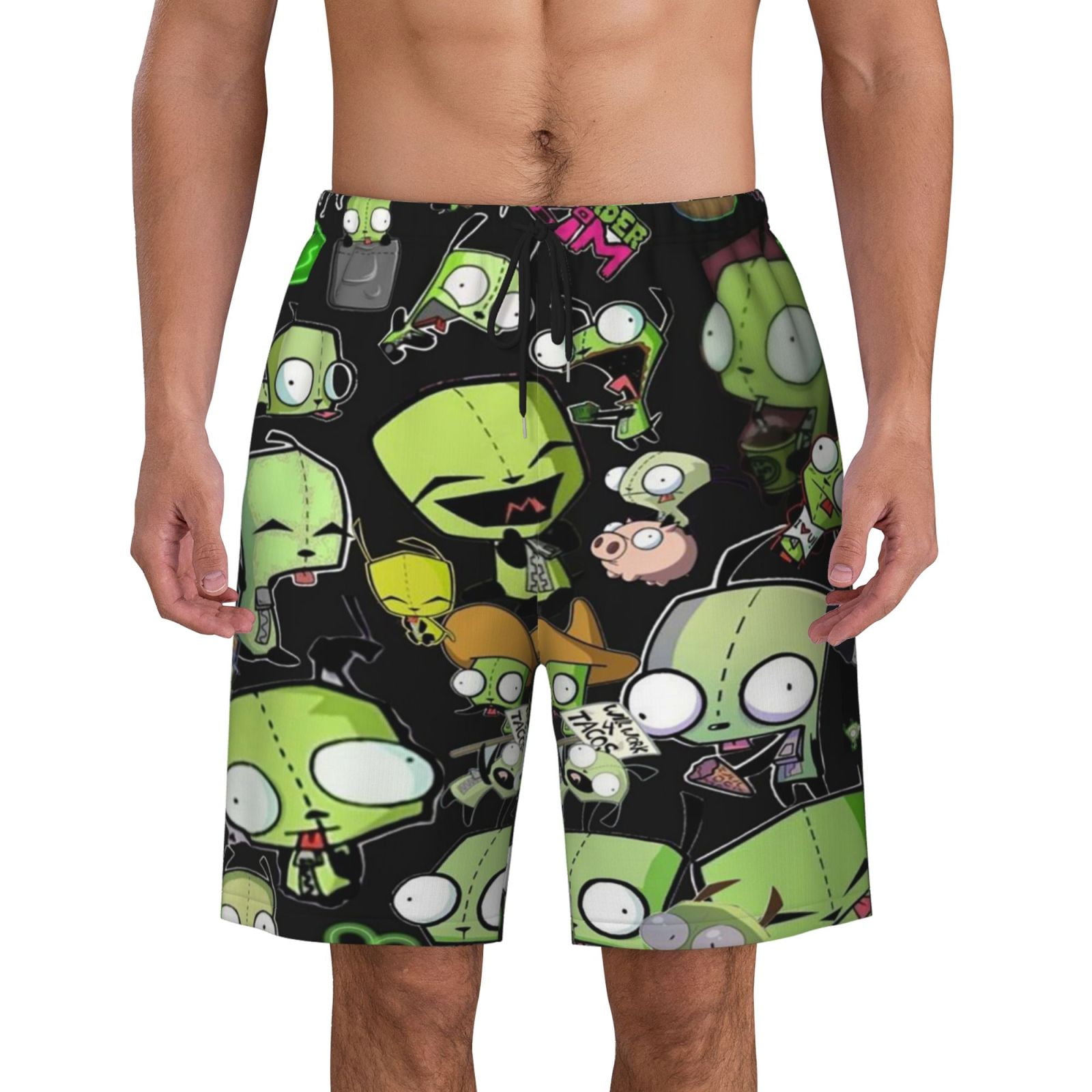 Invader Zim Men's Swim Trunks Quick Dry Board Shorts Bathing Suit ...