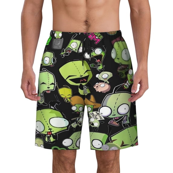 Invader Zim Men's Swim Trunks Quick Dry Board Shorts Bathing Suit ...