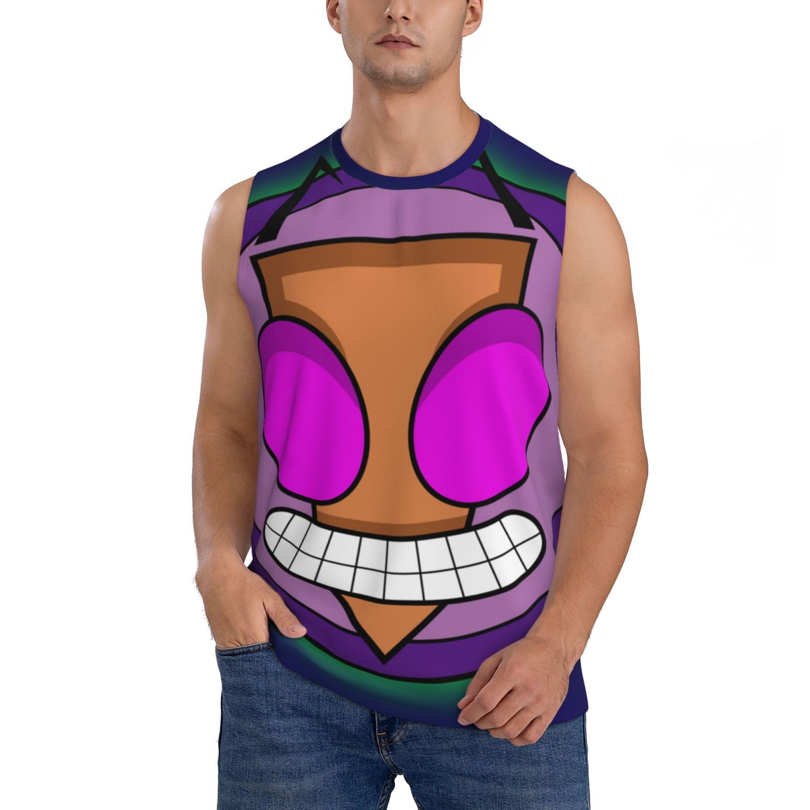 Invader Zim Men's Tank Top Lightweight Summer Sleeveless Tee Shirt ...
