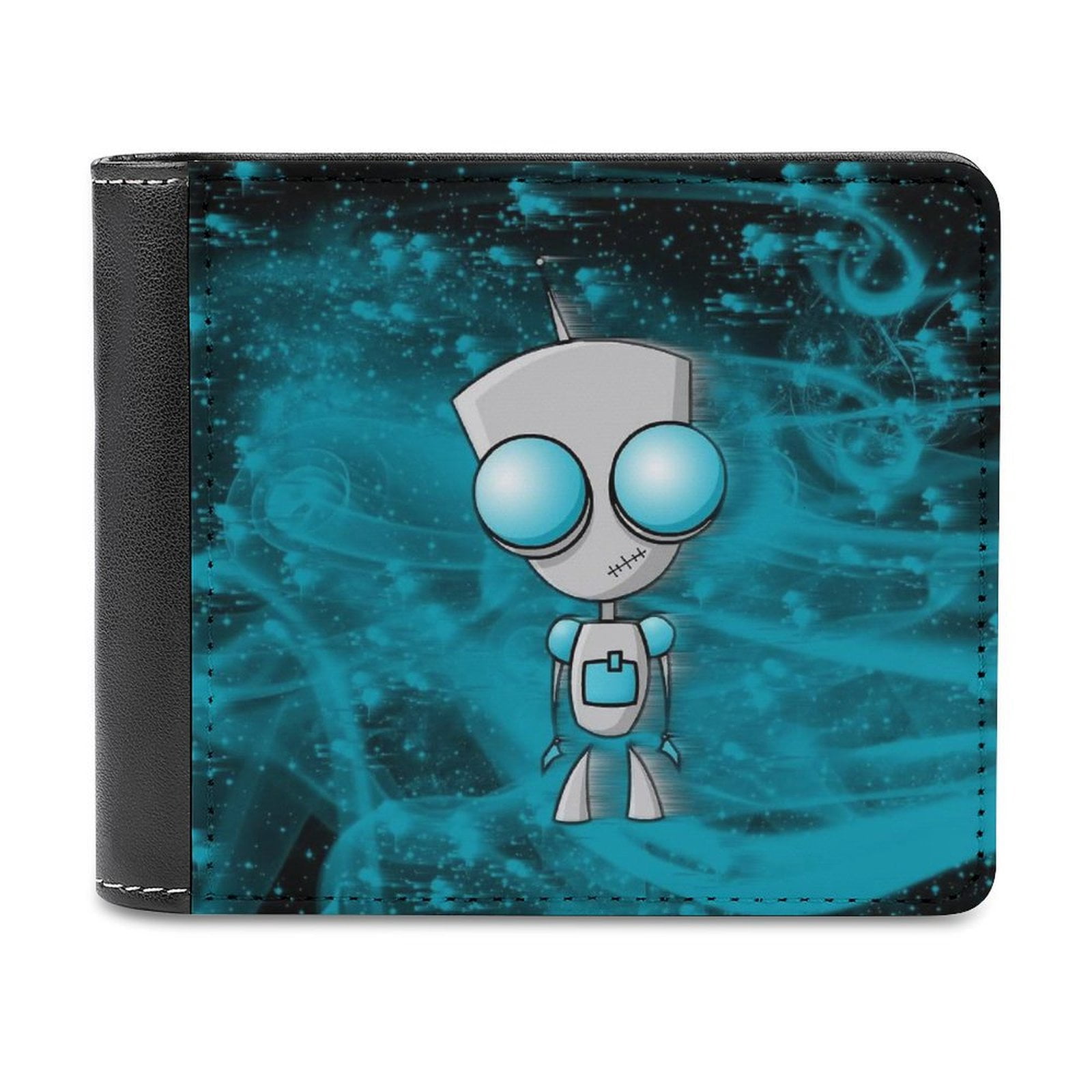 Invader Zim Mens Wallet Genuine Leather Bifold Extra Capacity Bifold ...