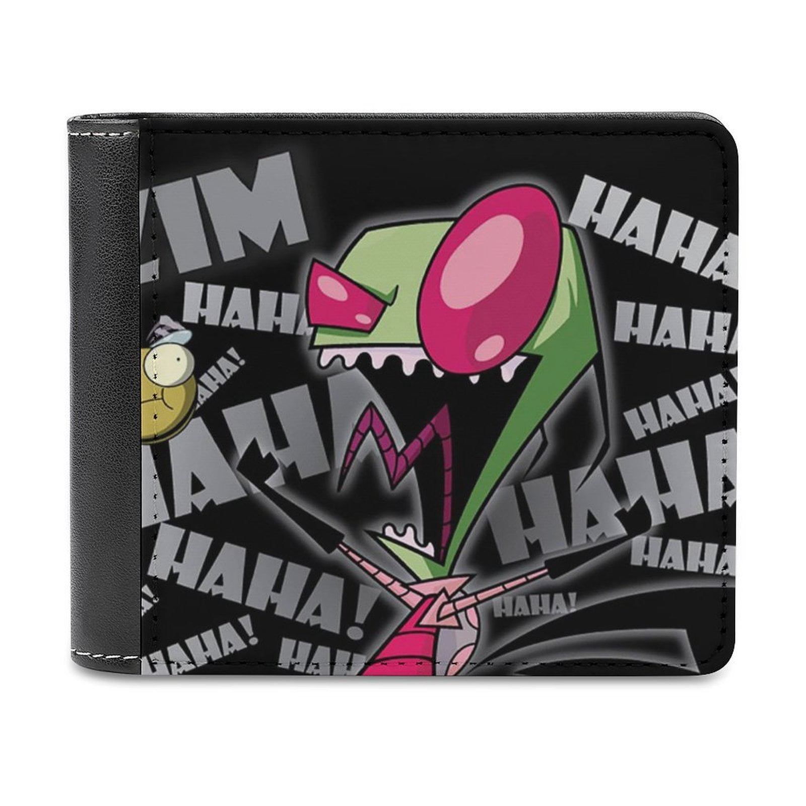 Invader Zim Mens Wallet Genuine Leather Bifold Extra Capacity Bifold ...