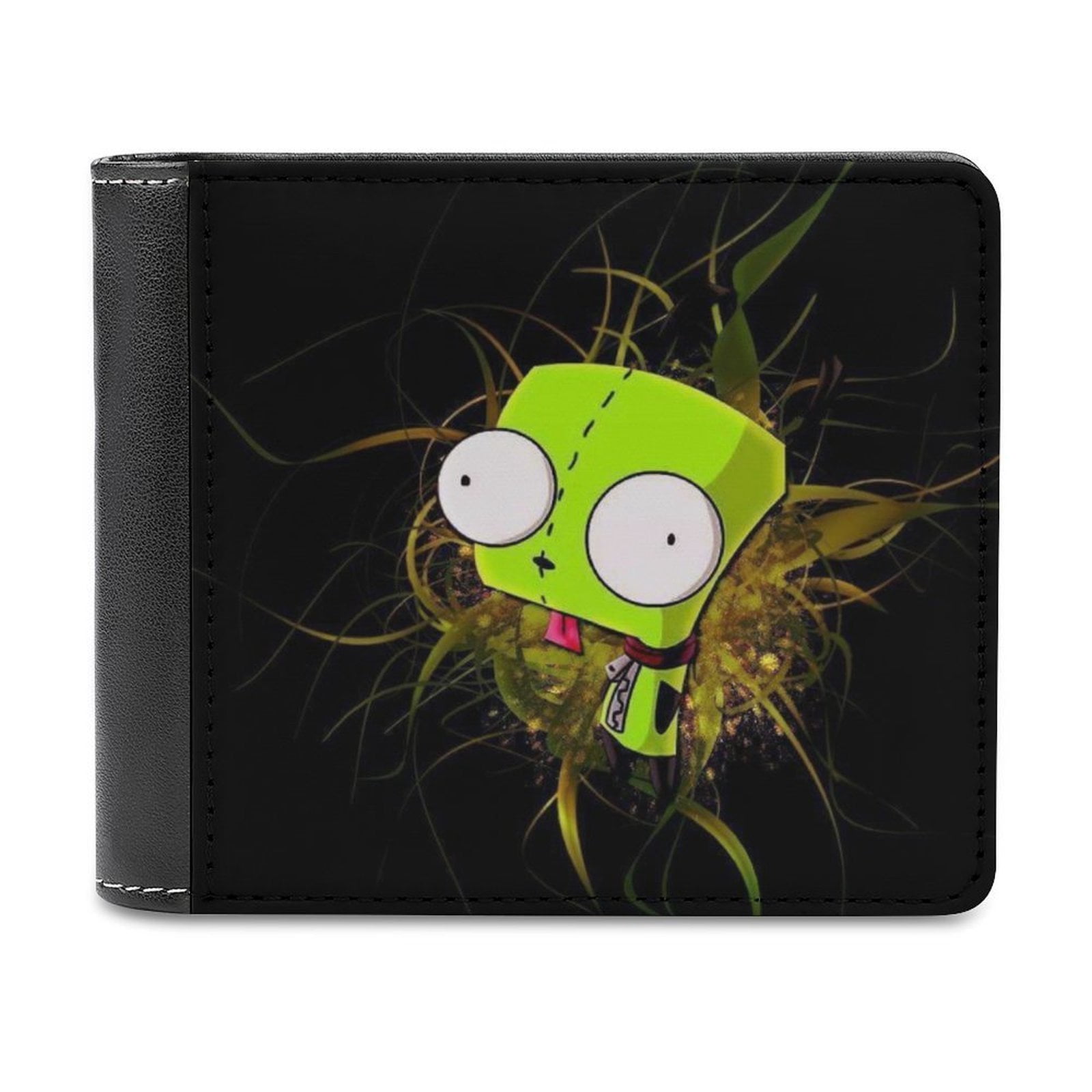 Invader Zim Mens Wallet Genuine Leather Bifold Extra Capacity Bifold ...