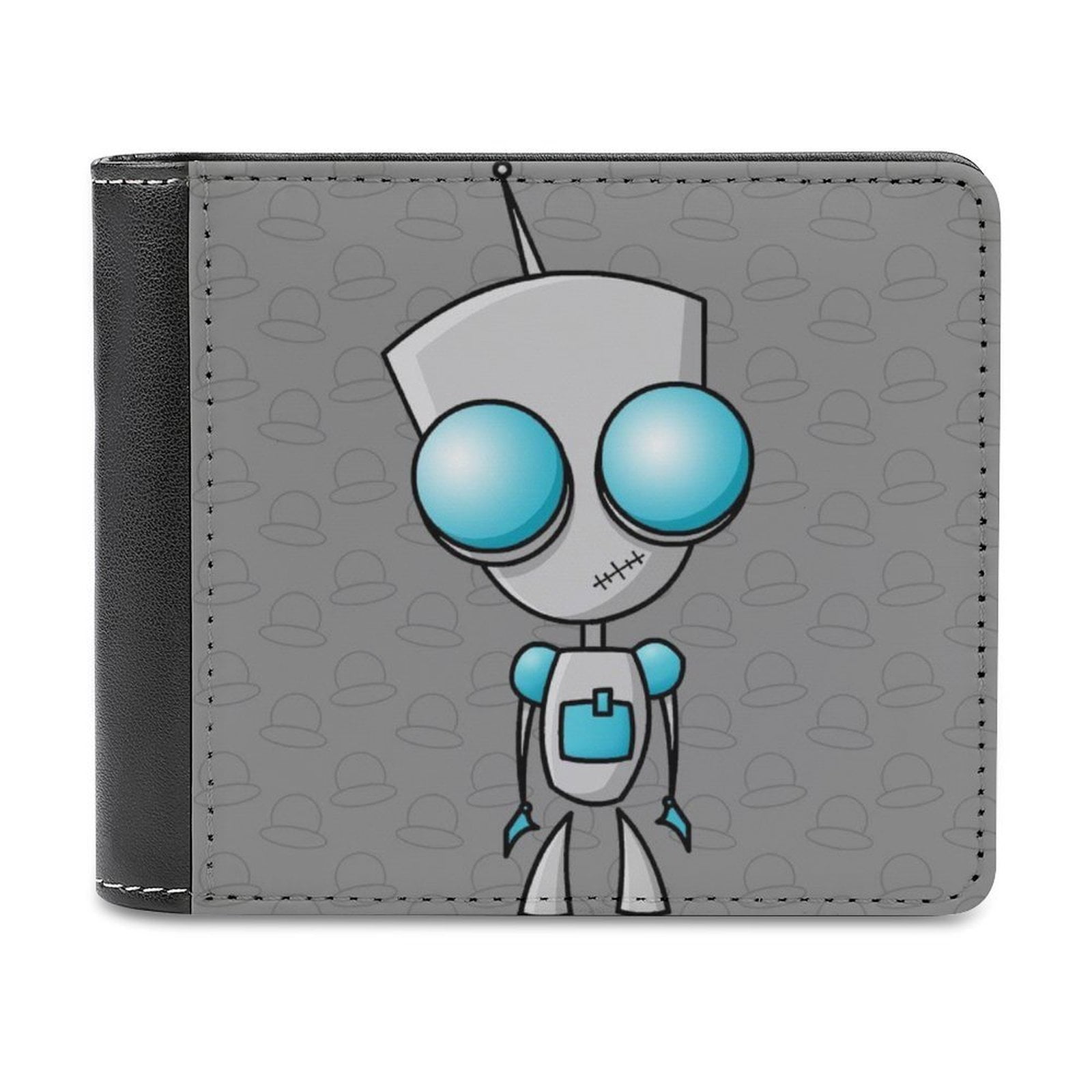 Invader Zim Mens Wallet Genuine Leather Bifold Extra Capacity Bifold ...
