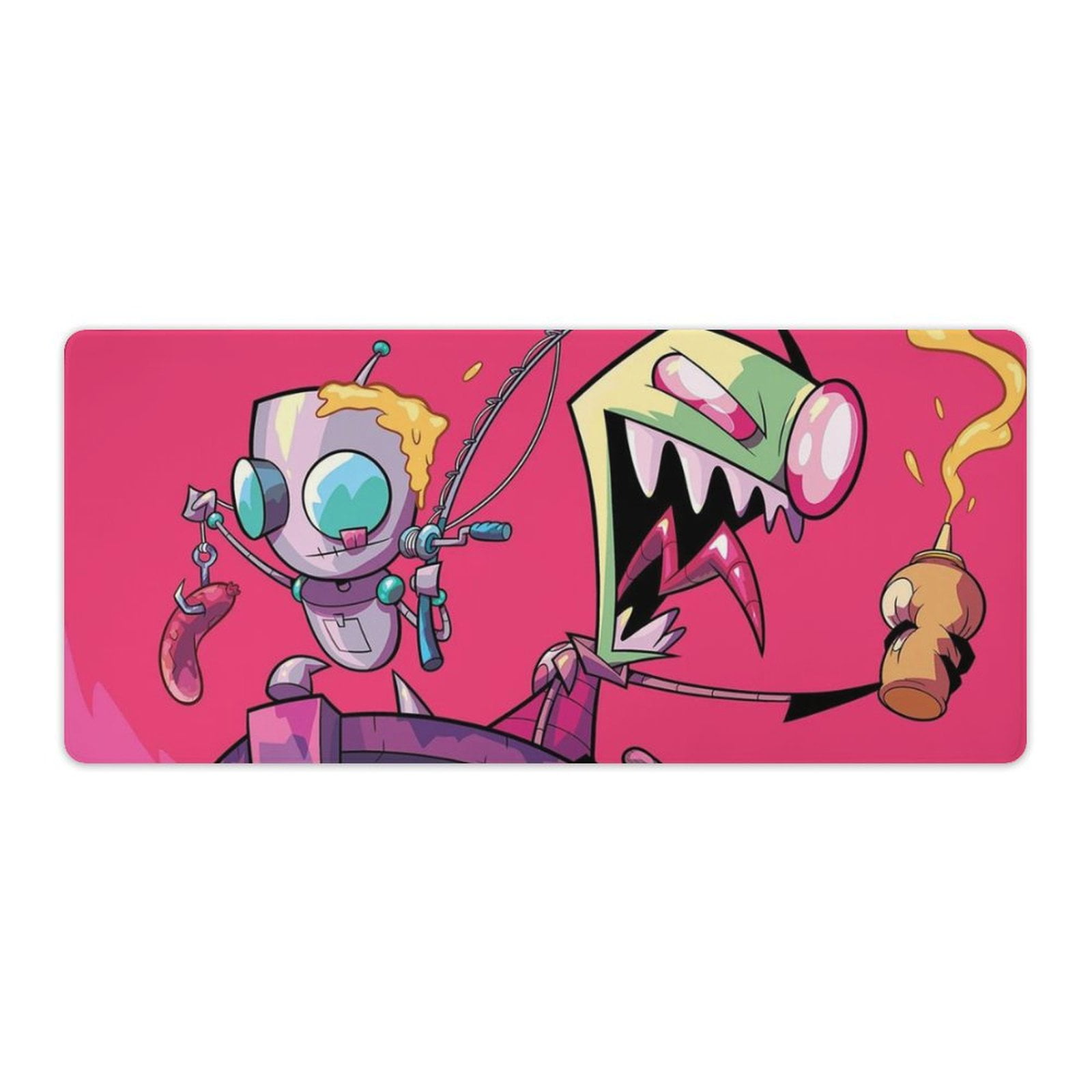 Invader Zim Mouse Pad Extended Gaming No-sliped Large Desk Mat Stitched ...