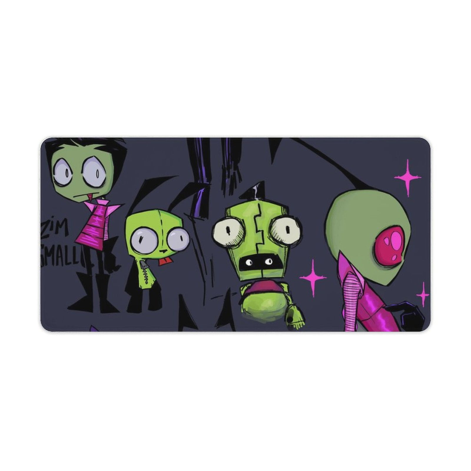 Invader Zim Mouse Pad Extended Gaming No-sliped Large Desk Mat Stitched ...