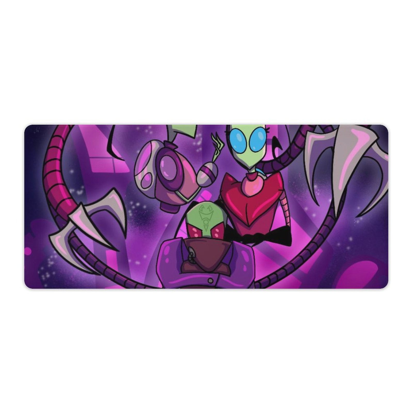Invader Zim Mouse Pad Extended Gaming No-sliped Large Desk Mat Stitched ...