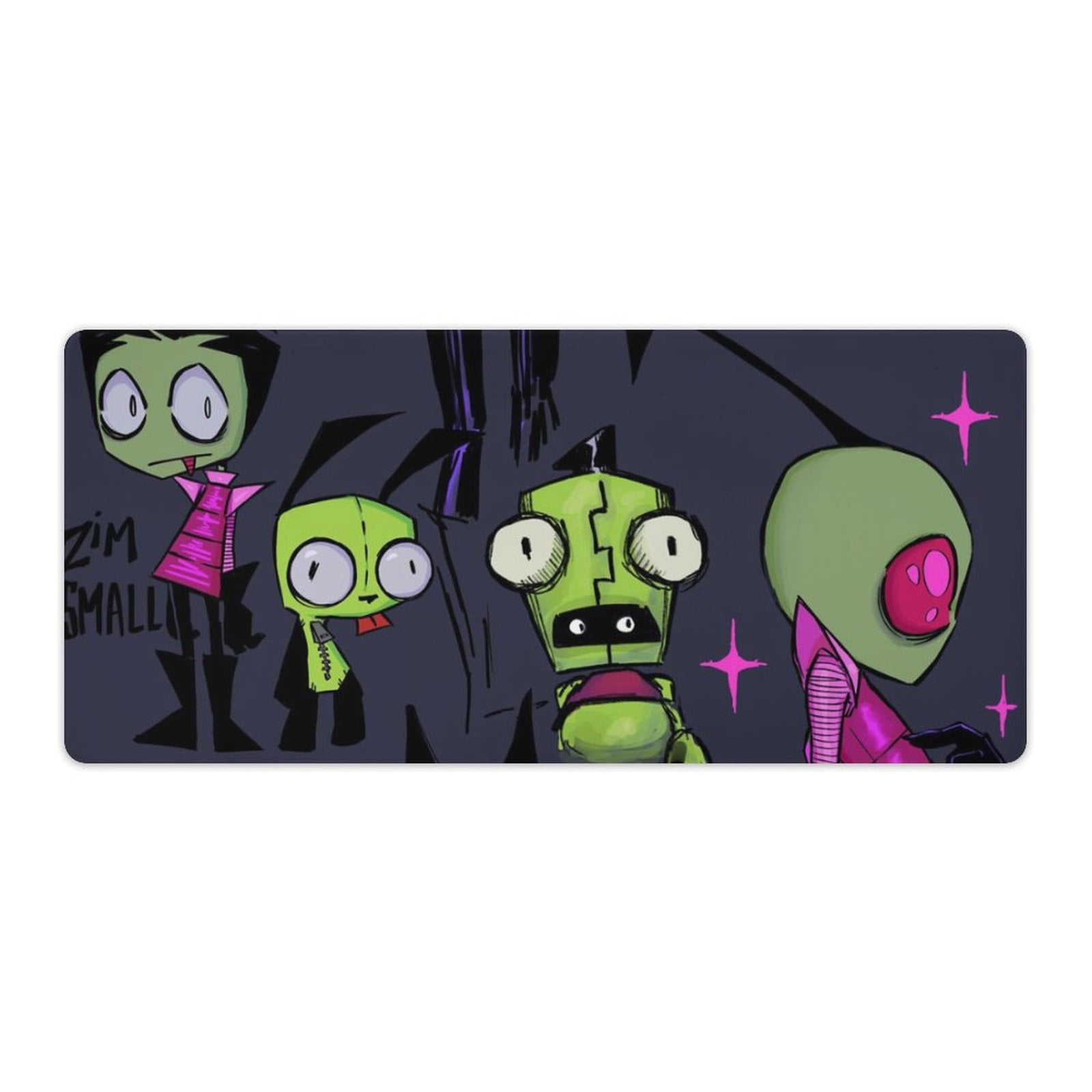 Invader Zim Mouse Pad Extended Gaming No-sliped Large Desk Mat Stitched ...