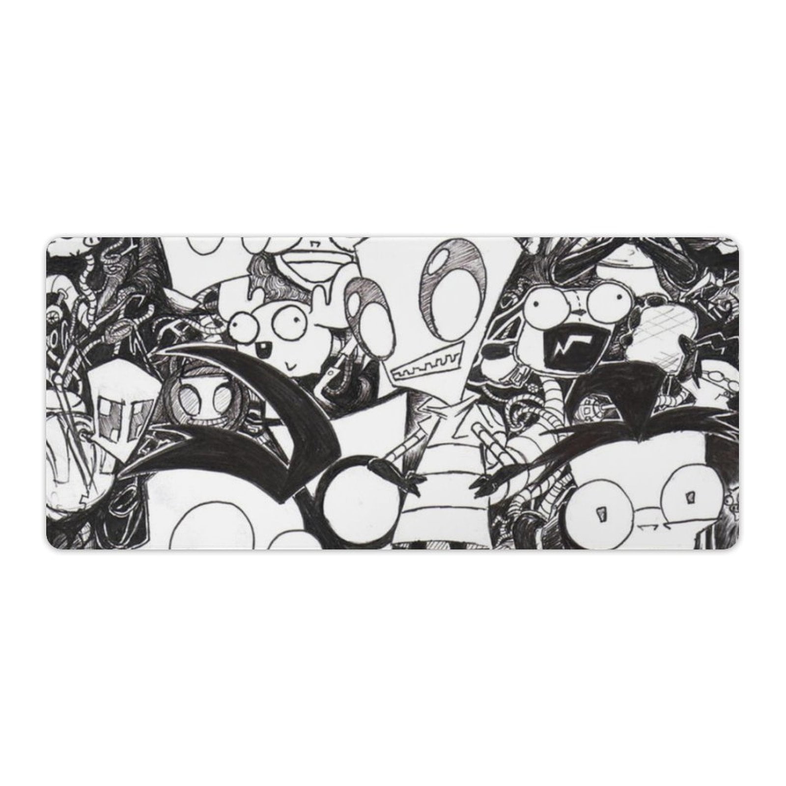Invader Zim Mouse Pad Extended Gaming No-sliped Large Desk Mat Stitched ...