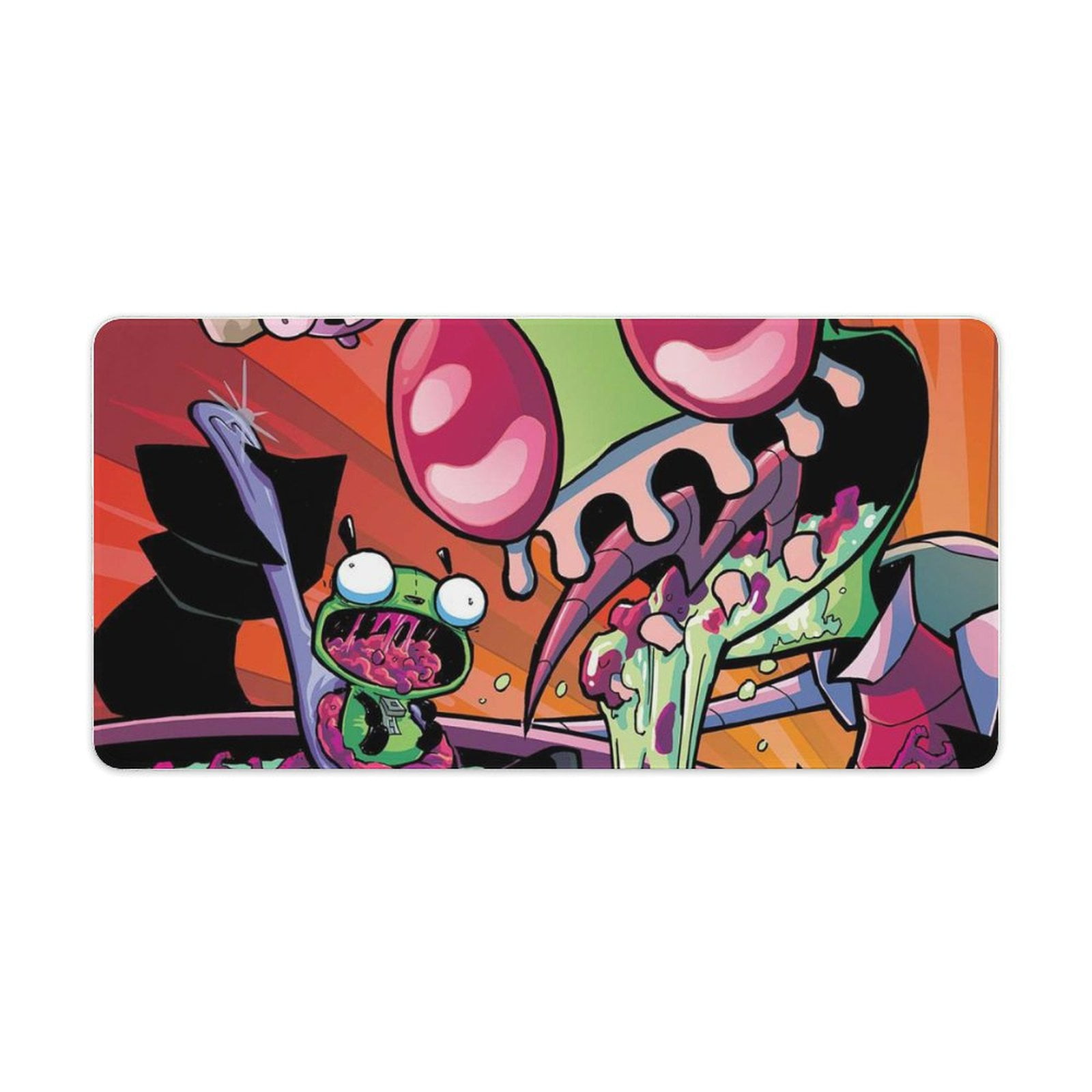 Invader Zim Mouse Pad Extended Gaming No-sliped Large Desk Mat Stitched ...