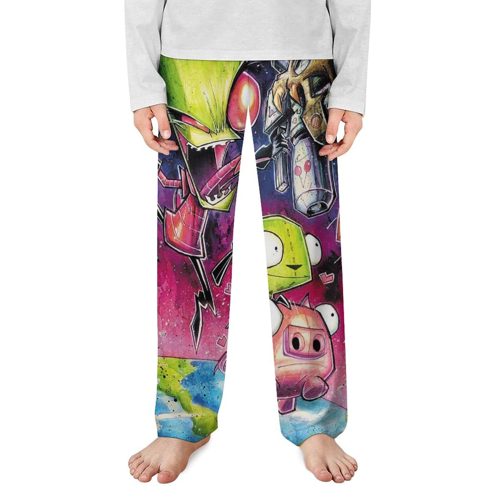Invader Zim Pajamas Bottom Cartoon PJS Pants Sleepwear for Boys Girls ...
