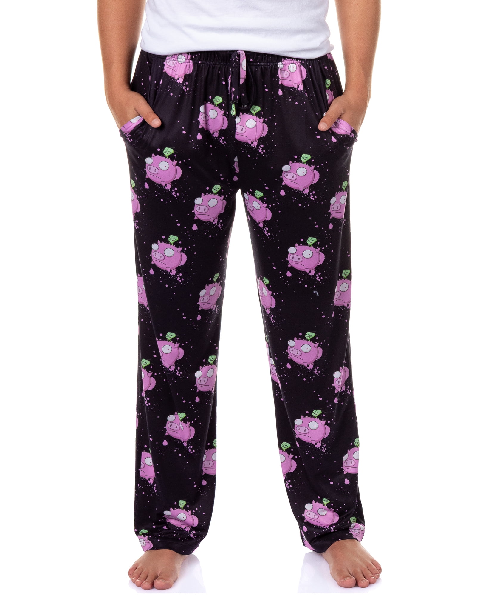 Invader Zim Pajamas Men's Flying Pigs Adult Lounge Sleep PJ Pants ...