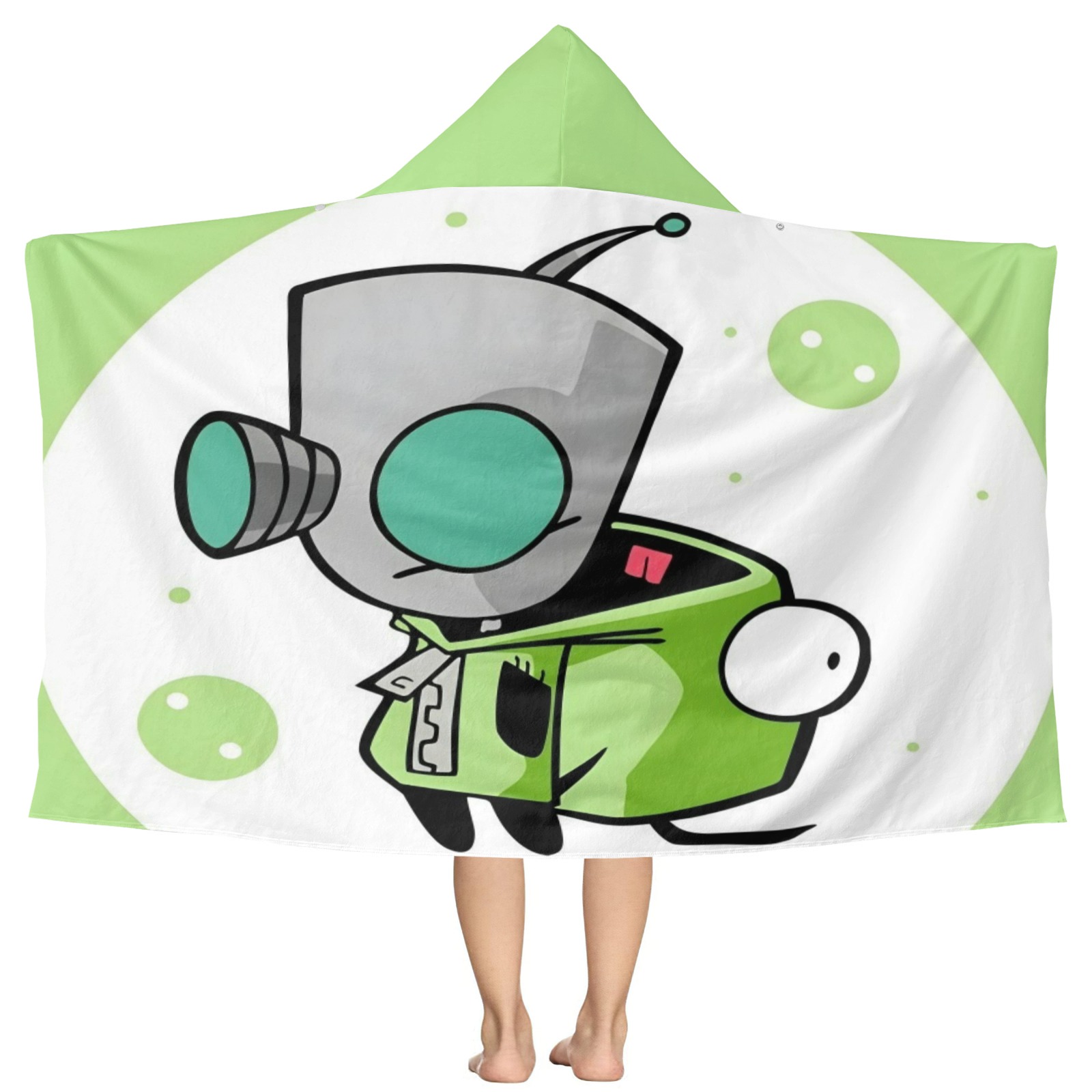 Invader Zim Pattern Beach Poncho - Microfiber - Towel - Kids ...