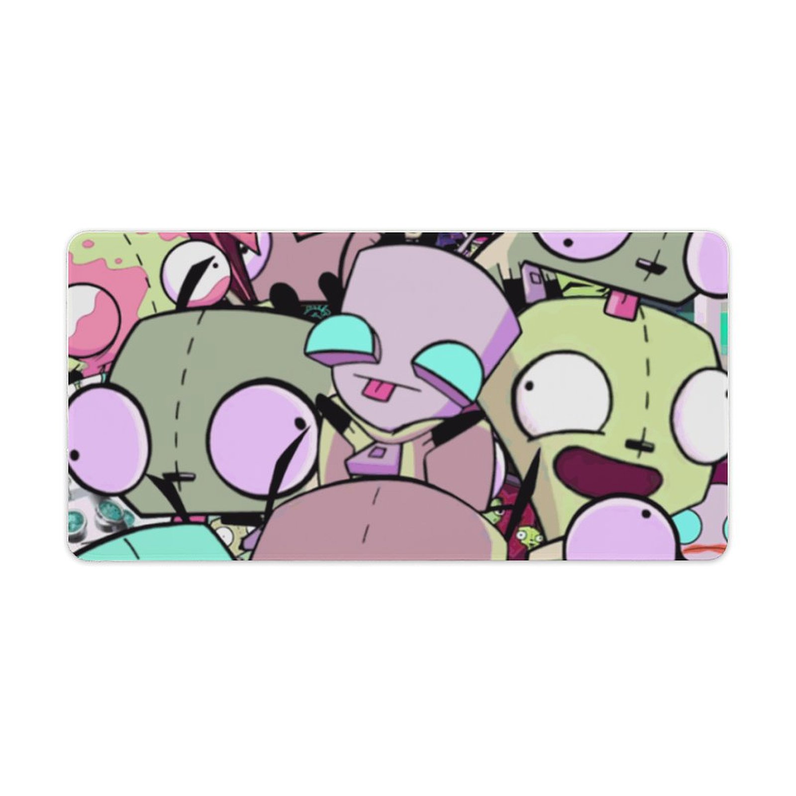 Invader Zim Pattern Mouse Pad Extended Gaming No-sliped Large Desk Mat ...