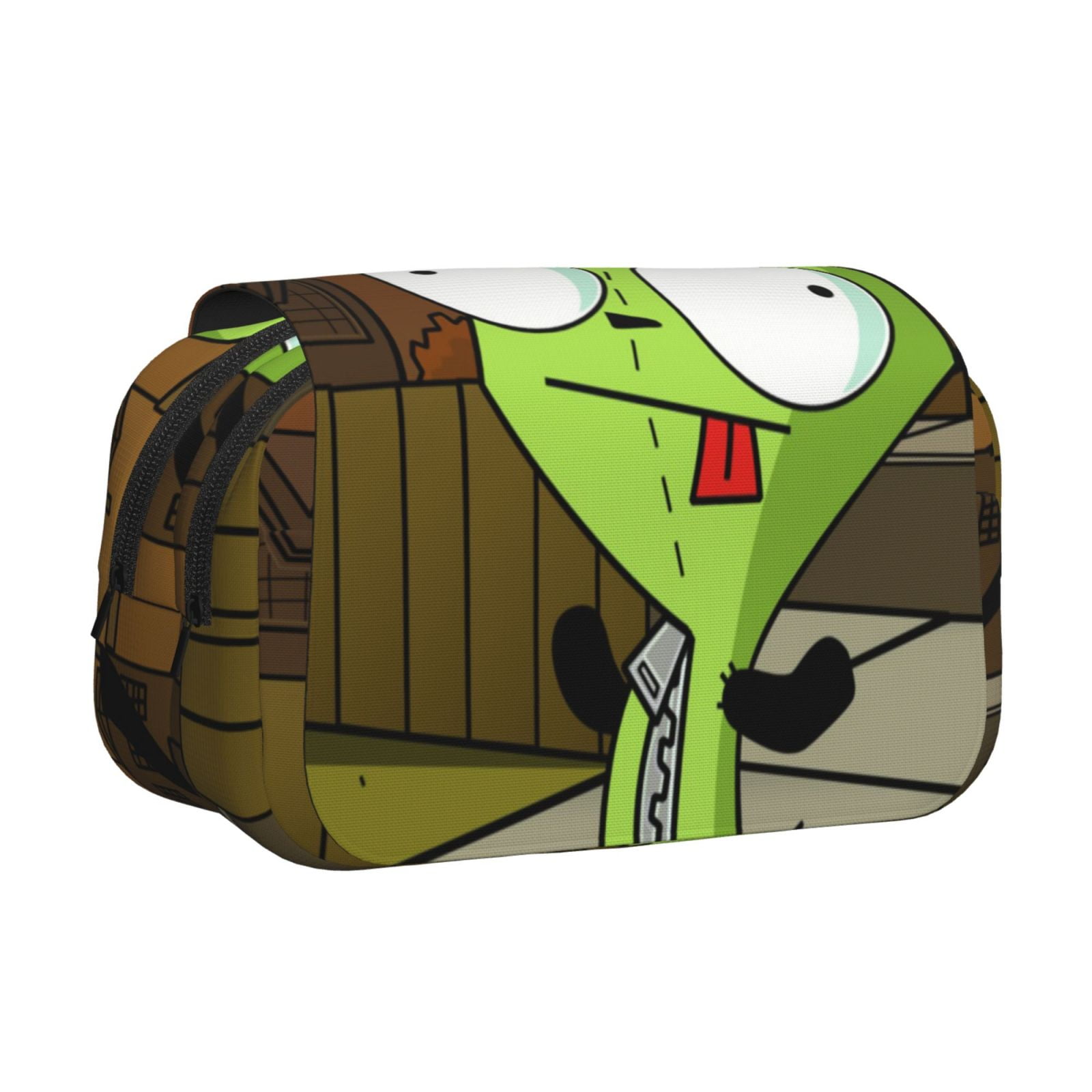 Invader Zim Pen Bag Pencil Case Large Capacity Double Clamshell Pen ...