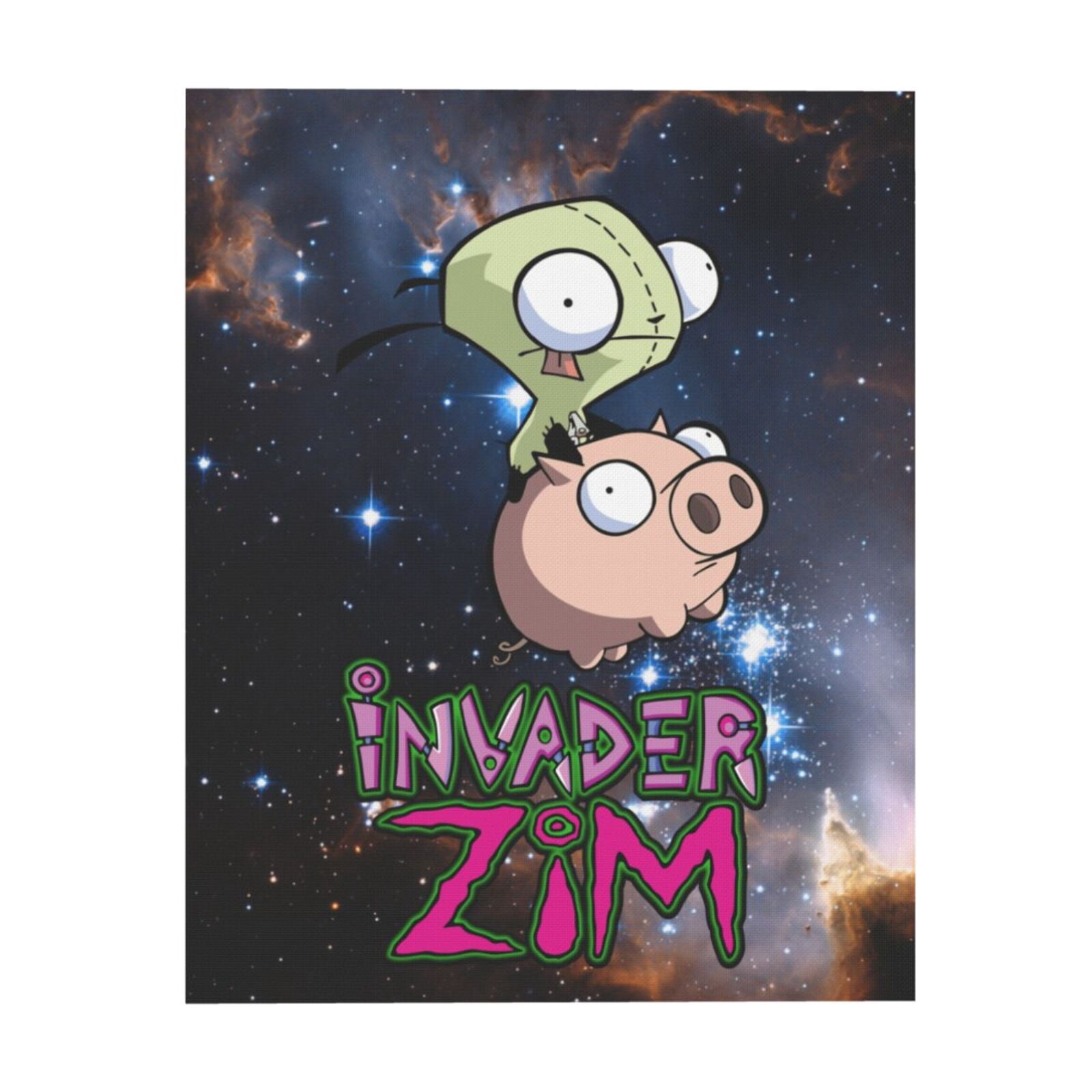 Invader Zim Pig Cartoon Canvas Decorative Poster Art Picture Painting ...
