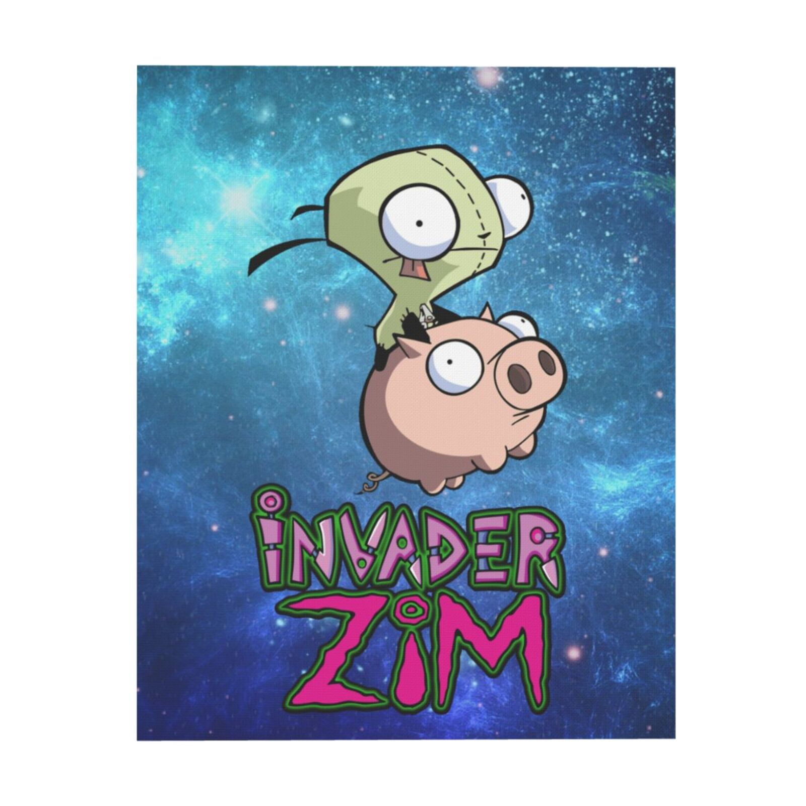 Invader Zim Pig Cartoon Canvas Decorative Poster Art Picture Painting Bedroom Painting Decor ...