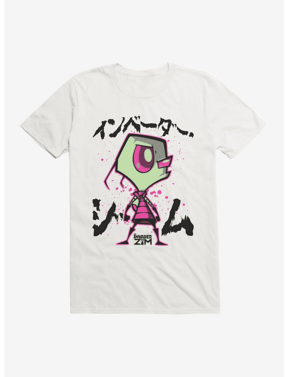 Invader Zim Pink Splatter Zim T-Shirt - Walmart.com