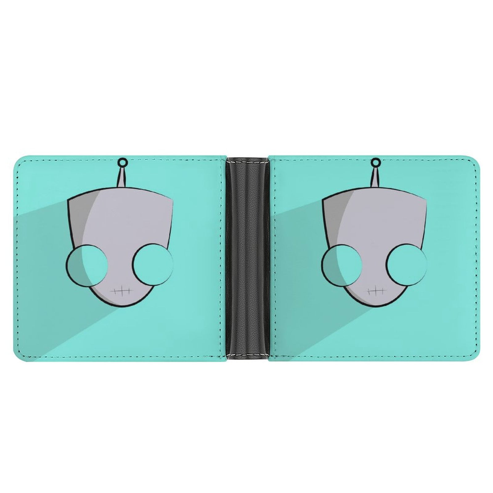 Invader Zim Planet PU Leather Bifold Wallet Money Organizers Gift With ...