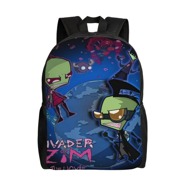 Invader Zim Poster Backpack Lightweight Unisex Basic Daypack Bookbag ...