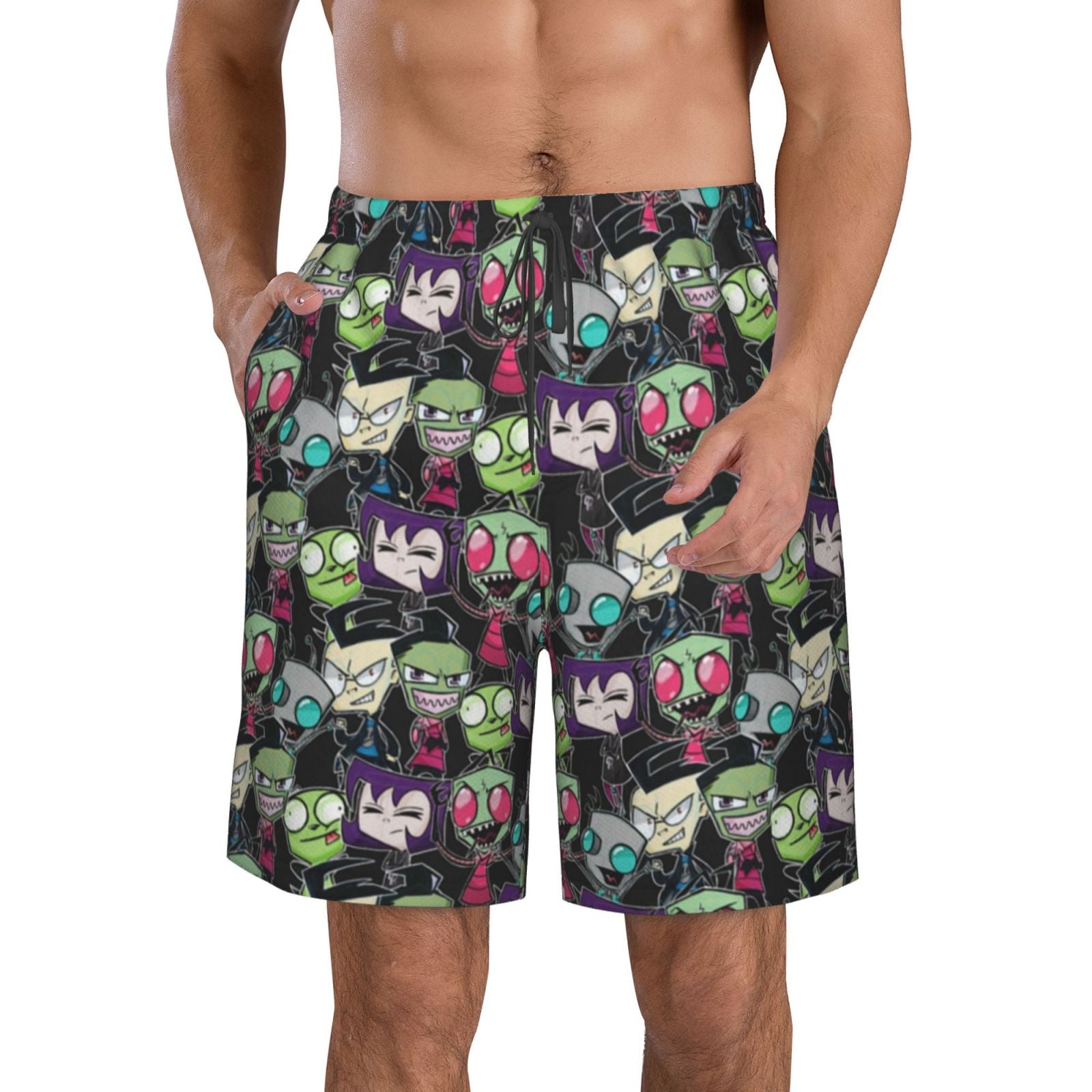 Invader Zim Poster Men's Beach Shorts Swim Trunks Casual Quick Dry ...