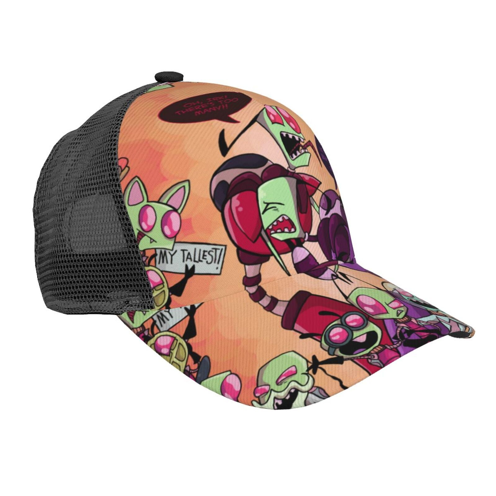 Invader Zim Poster Mesh Baseball Cap Organizer Adjustable Trucker Hat ...