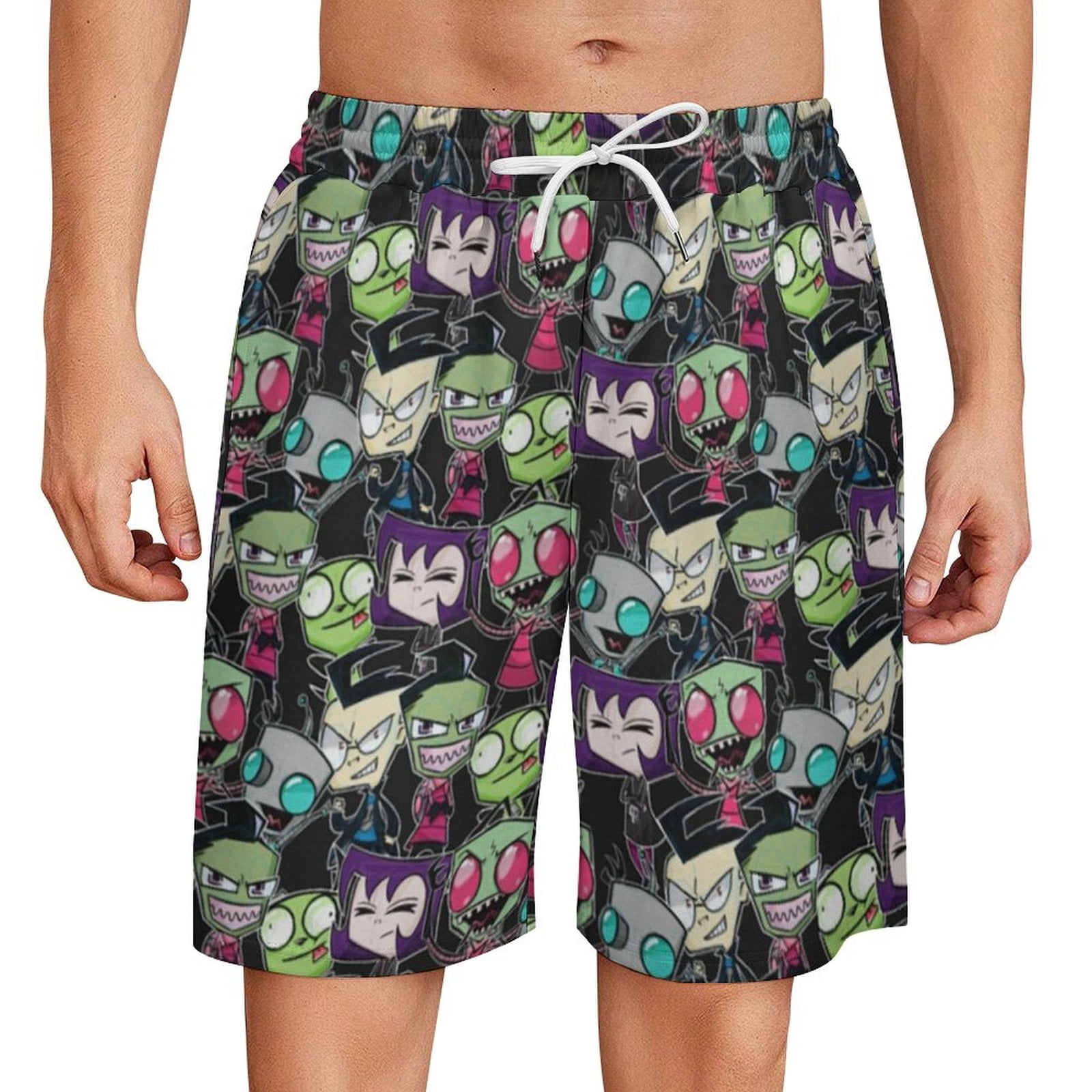 Invader Zim Poster Short Sweatpants Summer Daily Cozy Lounge Shorts 3D ...