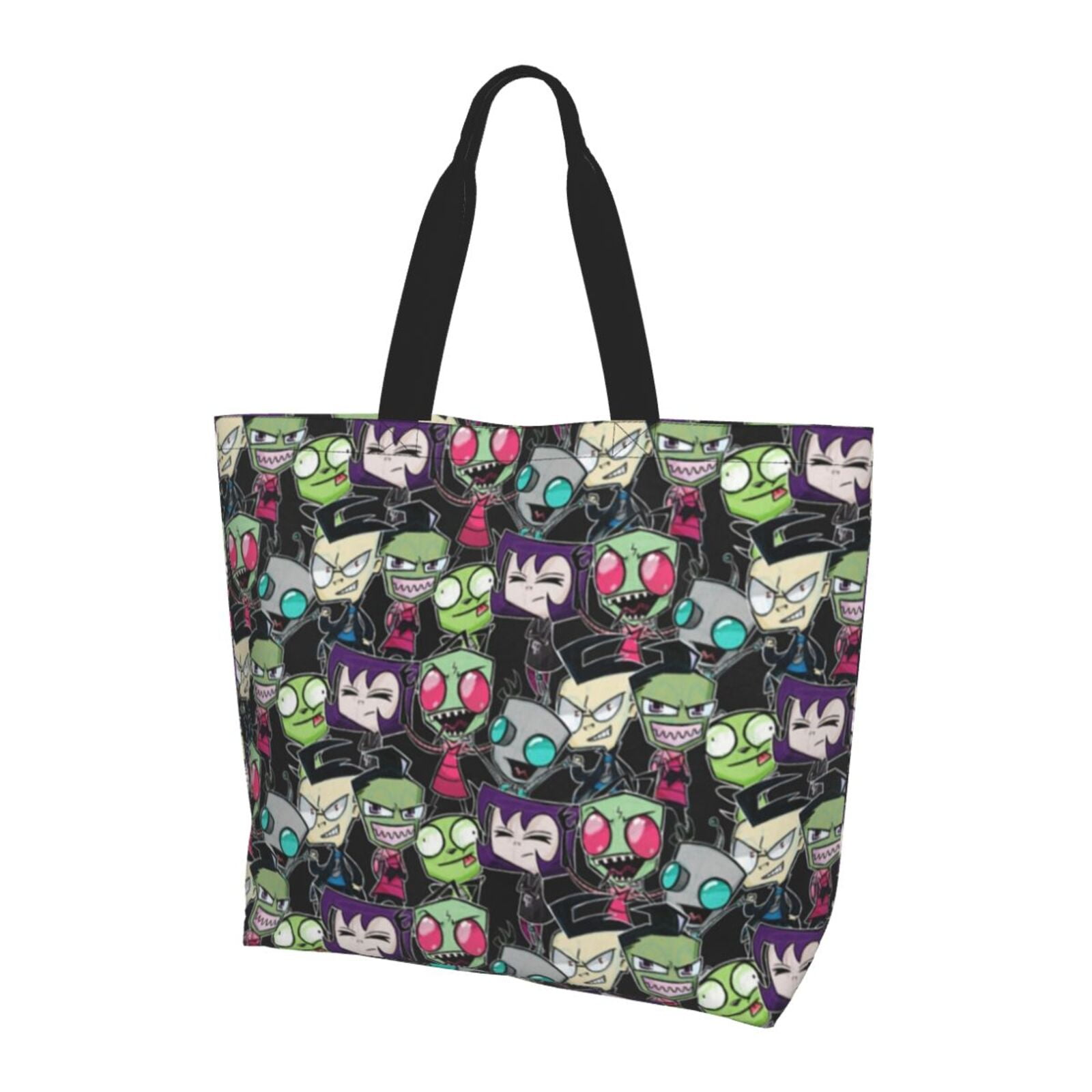 Invader Zim Poster Tote Bags Reusable Women Shoulder Bag Grocery Bag ...
