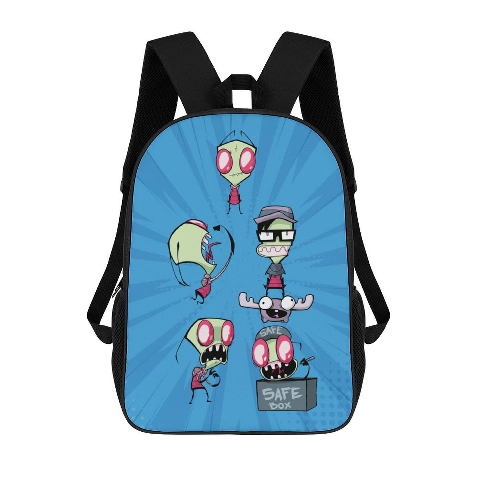 Invader Zim School Bag Laptop Backpack Casual Shoulders Daypack Bookbag ...