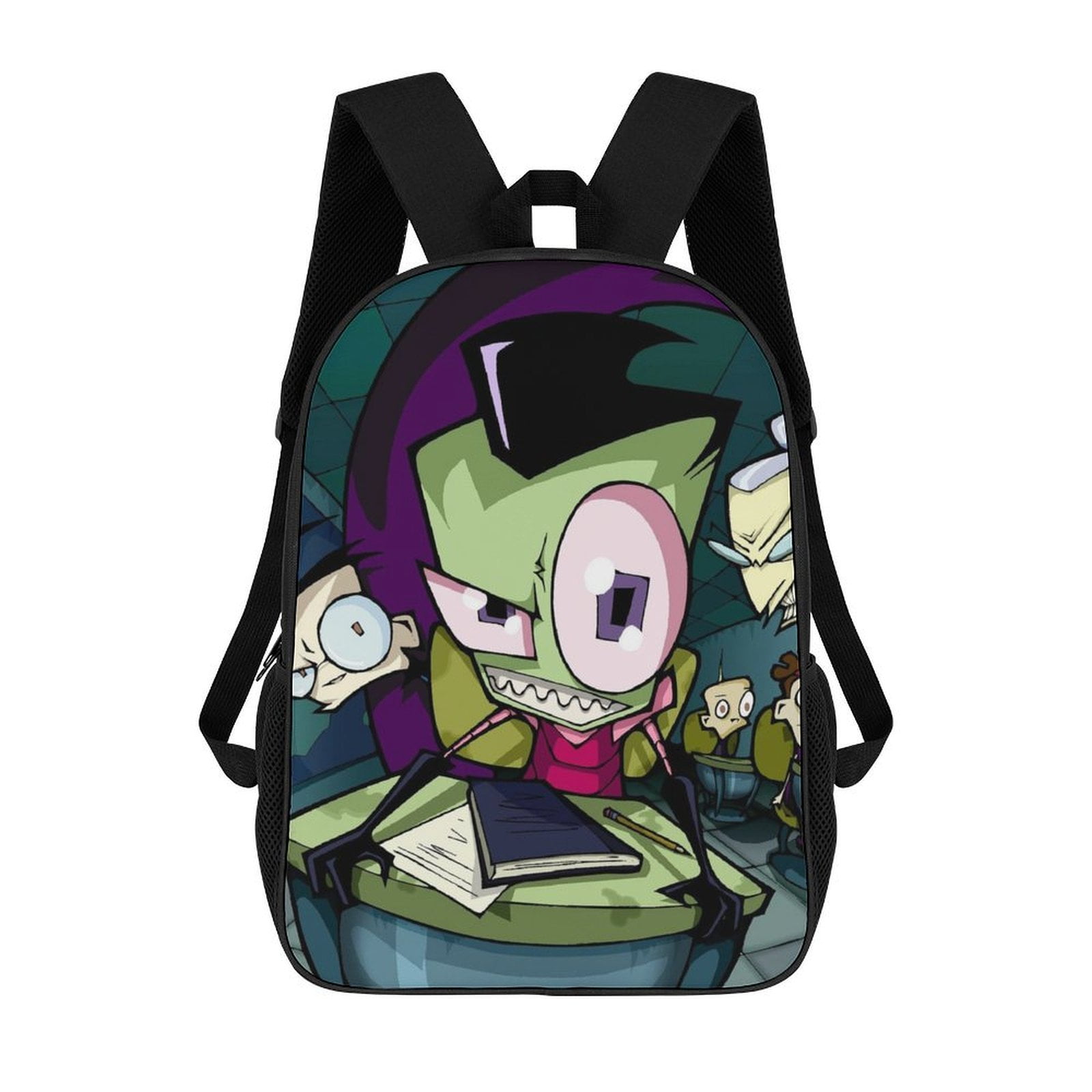 Invader Zim School Bag Laptop Backpack Casual Shoulders Daypack Bookbag ...
