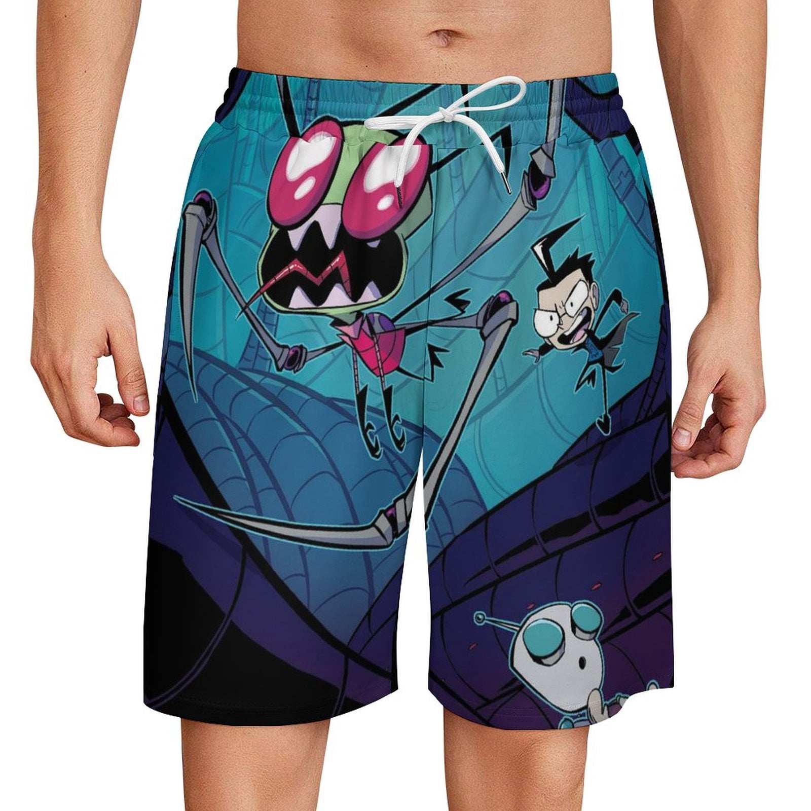 Invader Zim Short Sweatpants Summer Daily Cozy Lounge Shorts 3D Printed ...