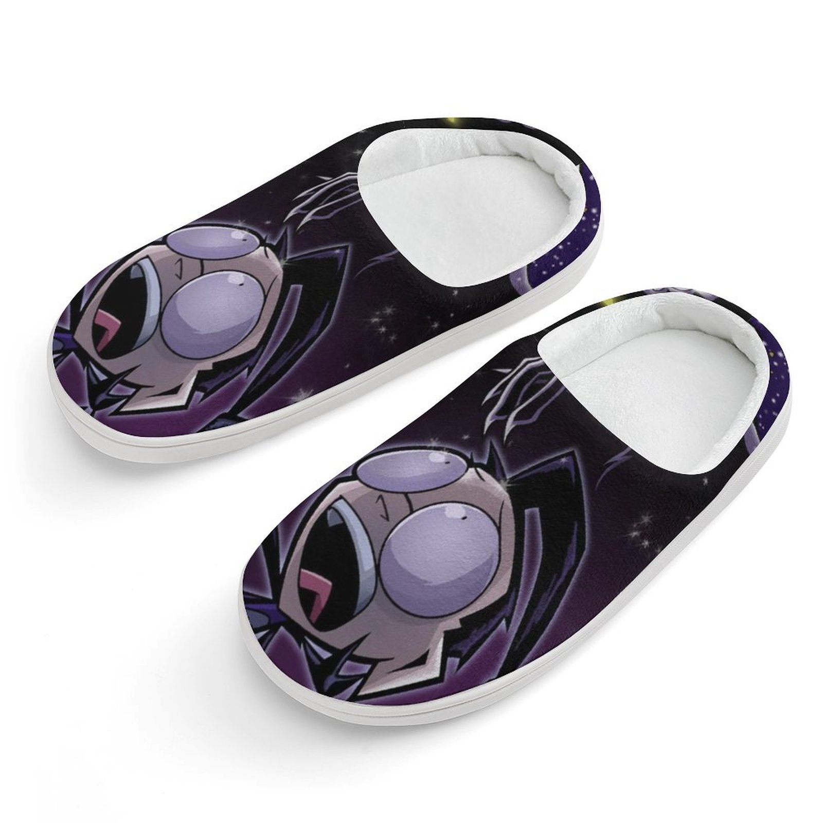Invader Zim Show Kid's Cotton Slippers Winter Warm Soft Plush Slippers ...