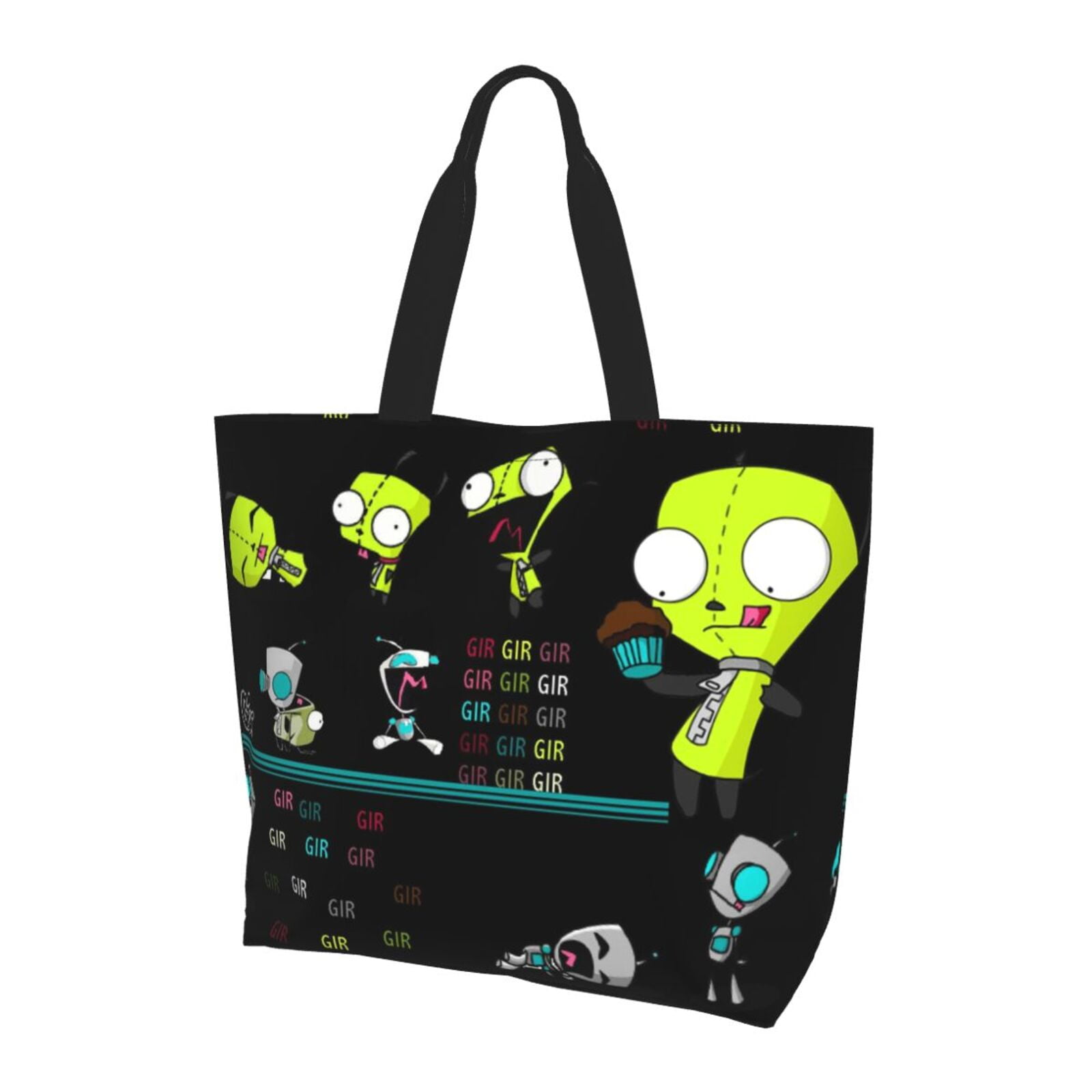 Invader Zim Show Planet Tote Bags Reusable Women Shoulder Bag Grocery ...