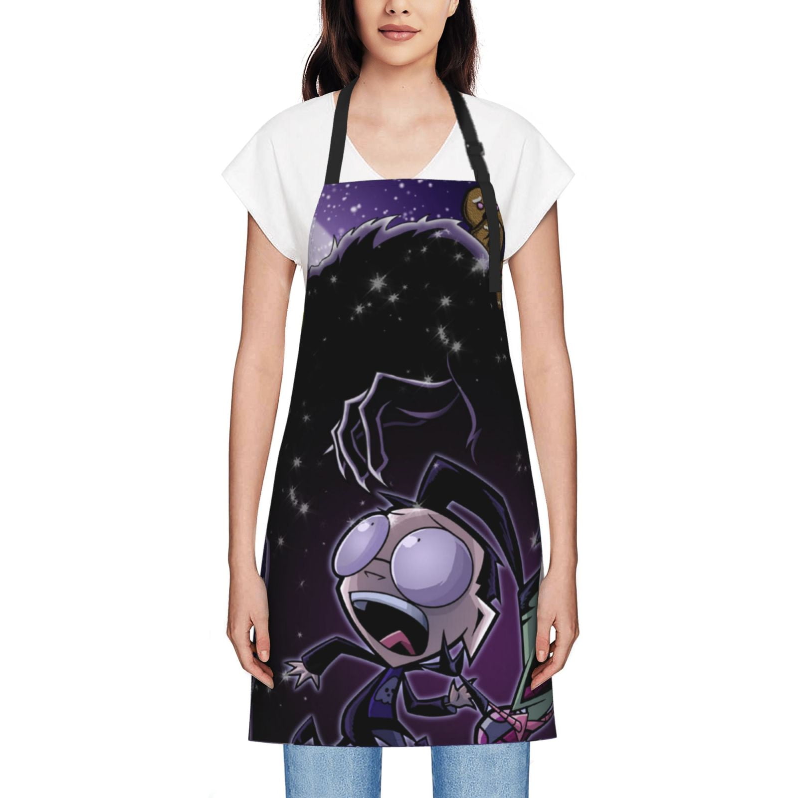 Invader Zim Show Waterproof Apron Home Decoration For Kitchen Cooking ...